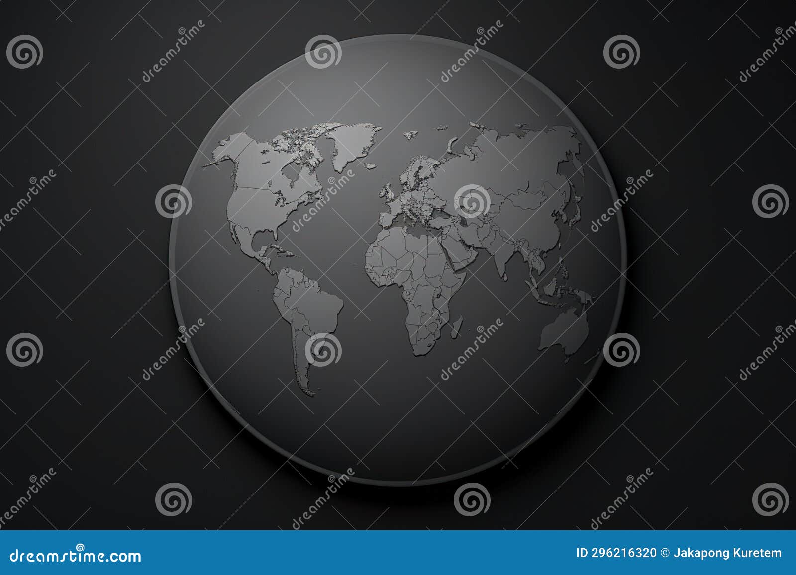 3D earth map minimalist. stock illustration. Illustration of idea ...