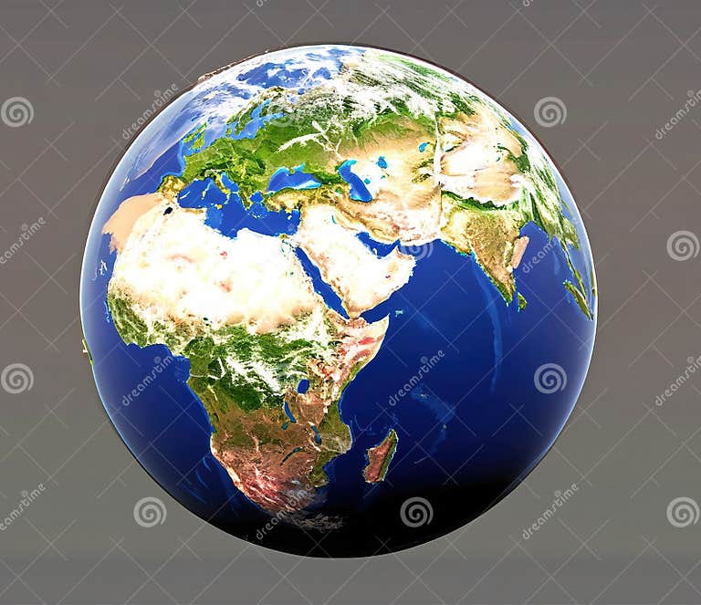 3d Earth Structure, Global Series Stock Illustration - Illustration of ...