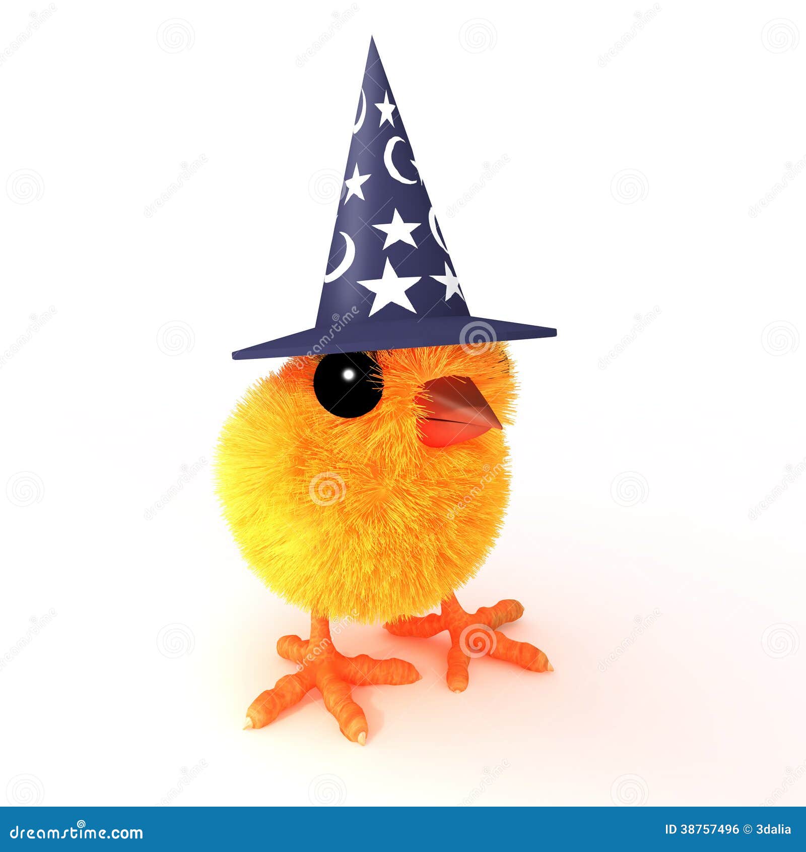3d Easter chick wizard stock illustration. Illustration of farm - 38757496