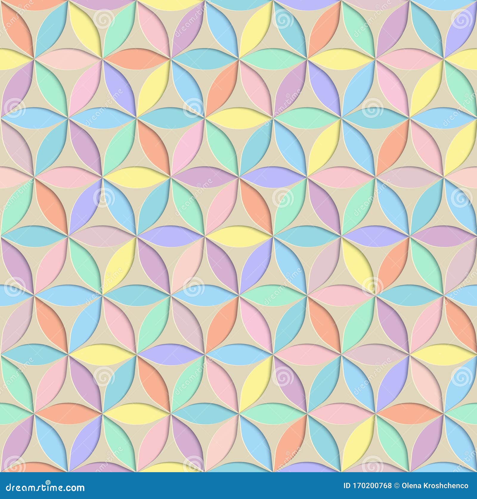 3d Easter Seamless Abstract Geometric Pattern Stock Vector ...