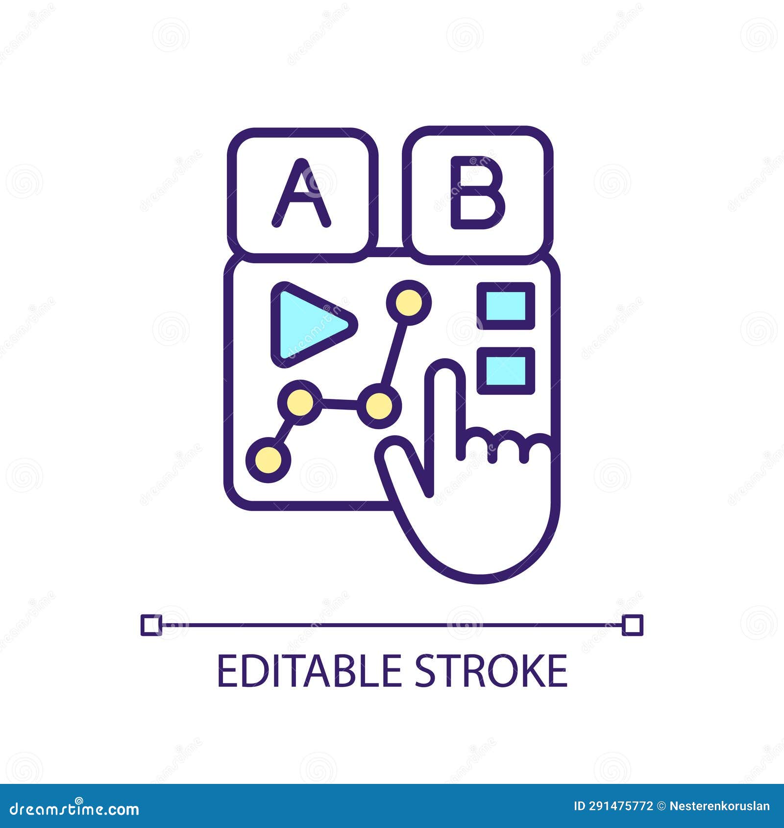 2D Editable Colorful Feedback Mechanisms Line Icon Stock Illustration ...