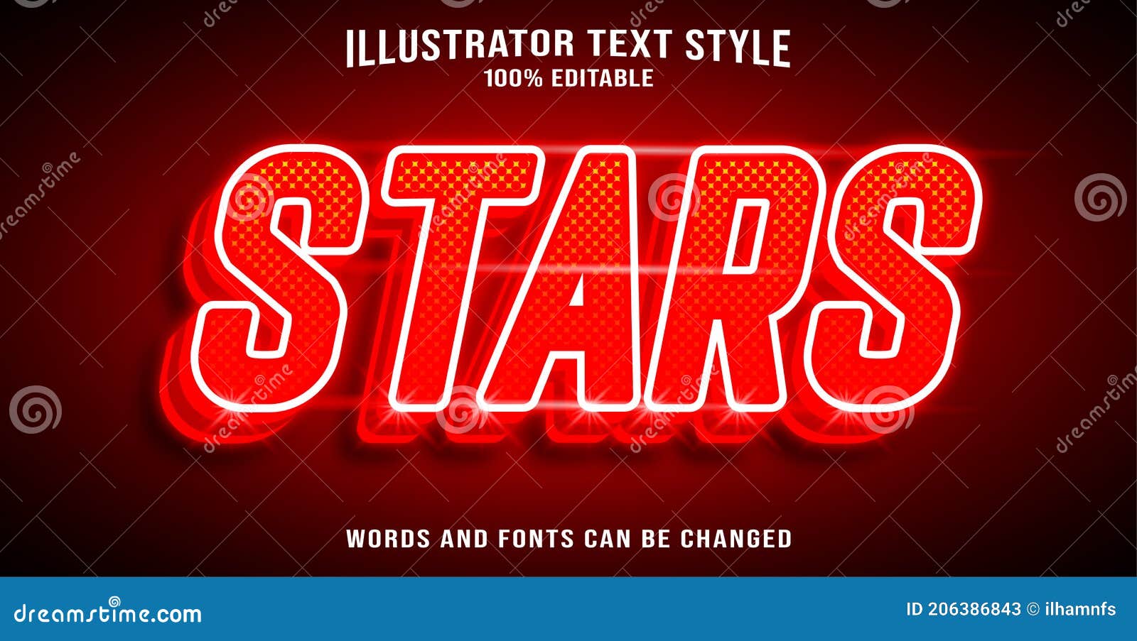 3D Editable Text Effect Style Stock Vector - Illustration of premium ...