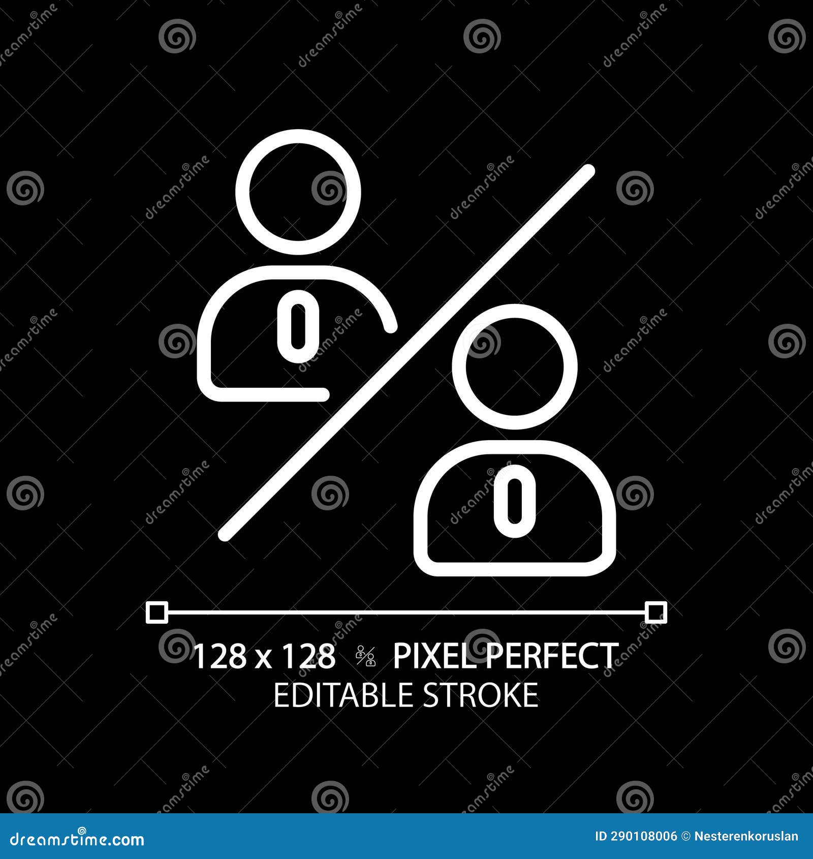 2D Editable Thin Line White People Comparison Icon Stock Vector ...