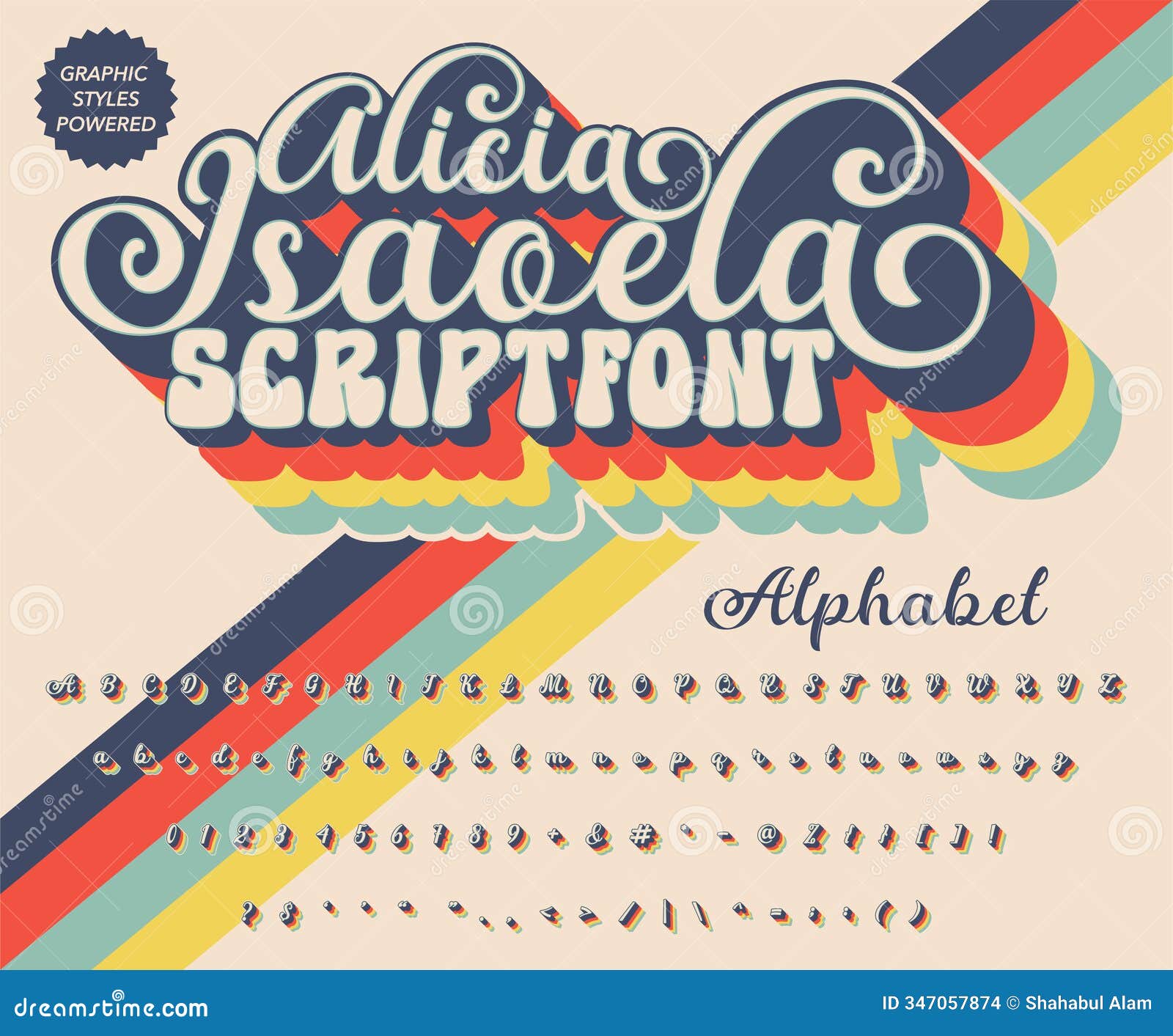 Alicia English Name Greeting Lettering Card Cartoon Vector ...