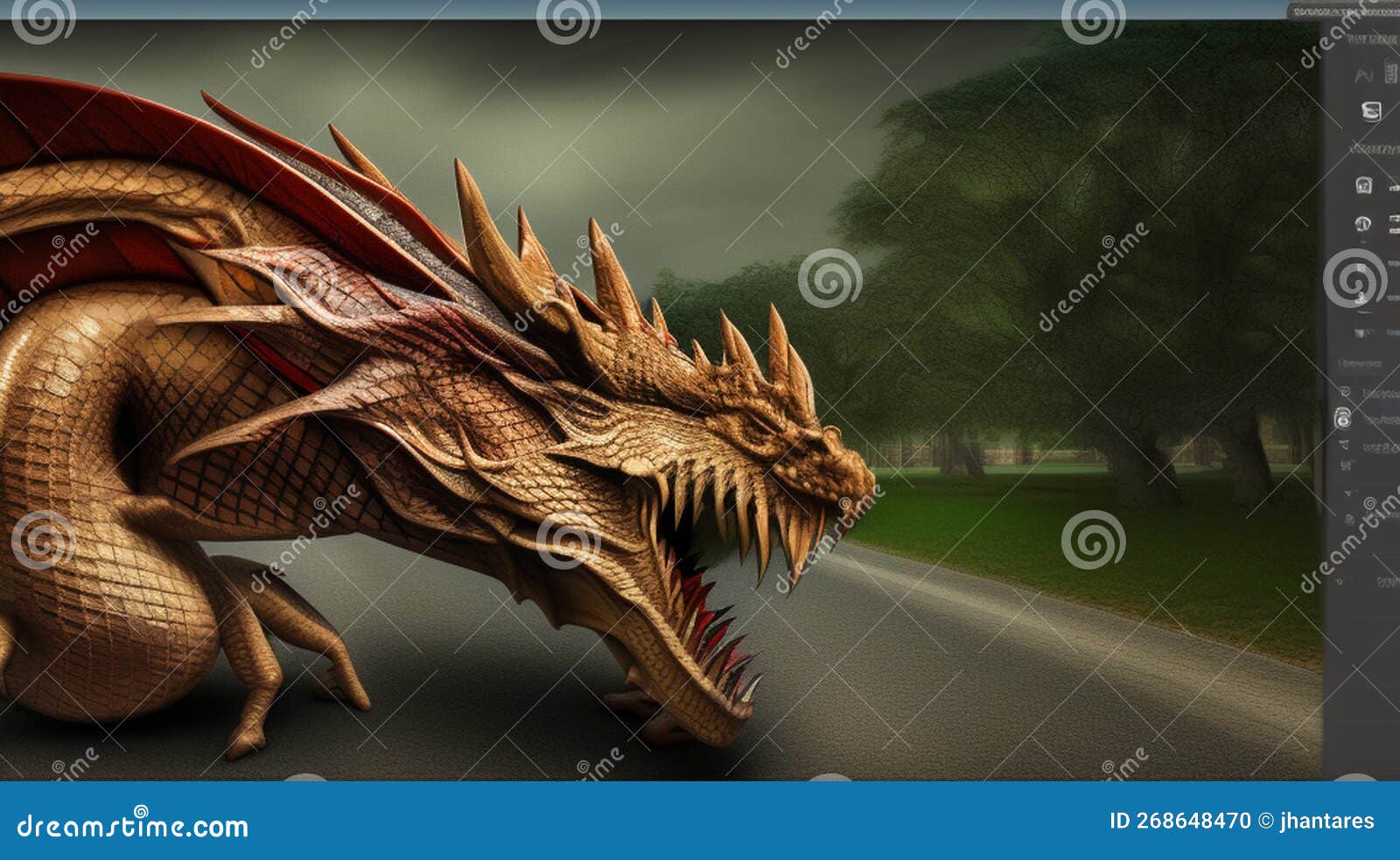 3d Effect - Dragon - Ai-generated Stock Photo - Image of effect ...