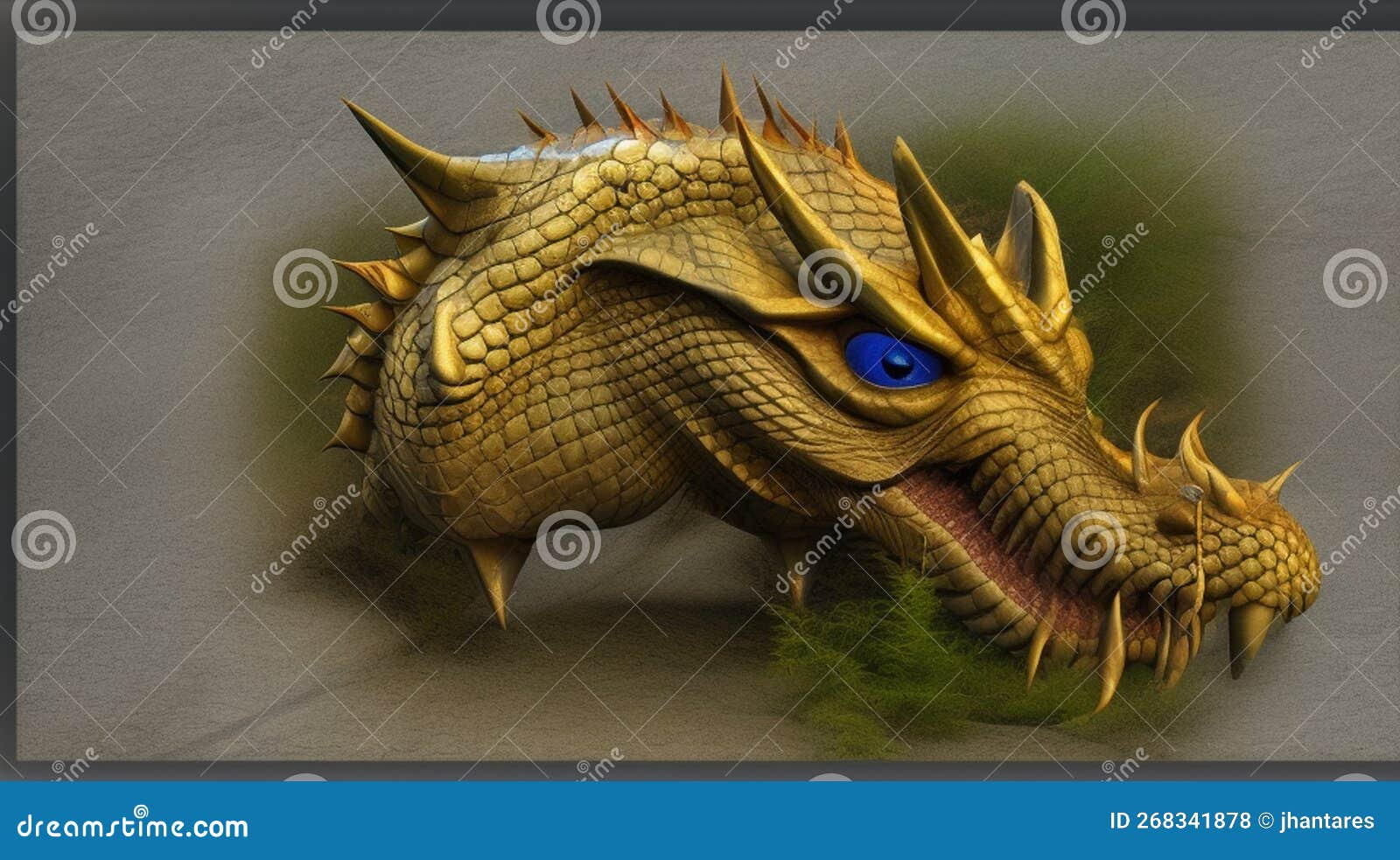 Dragon Front View 3d