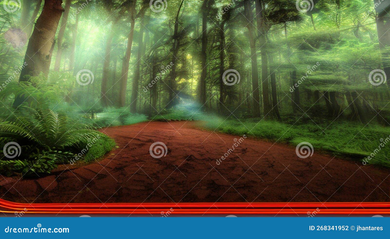 3d Effect - Magic Forest - Ai-generated Stock Illustration ...