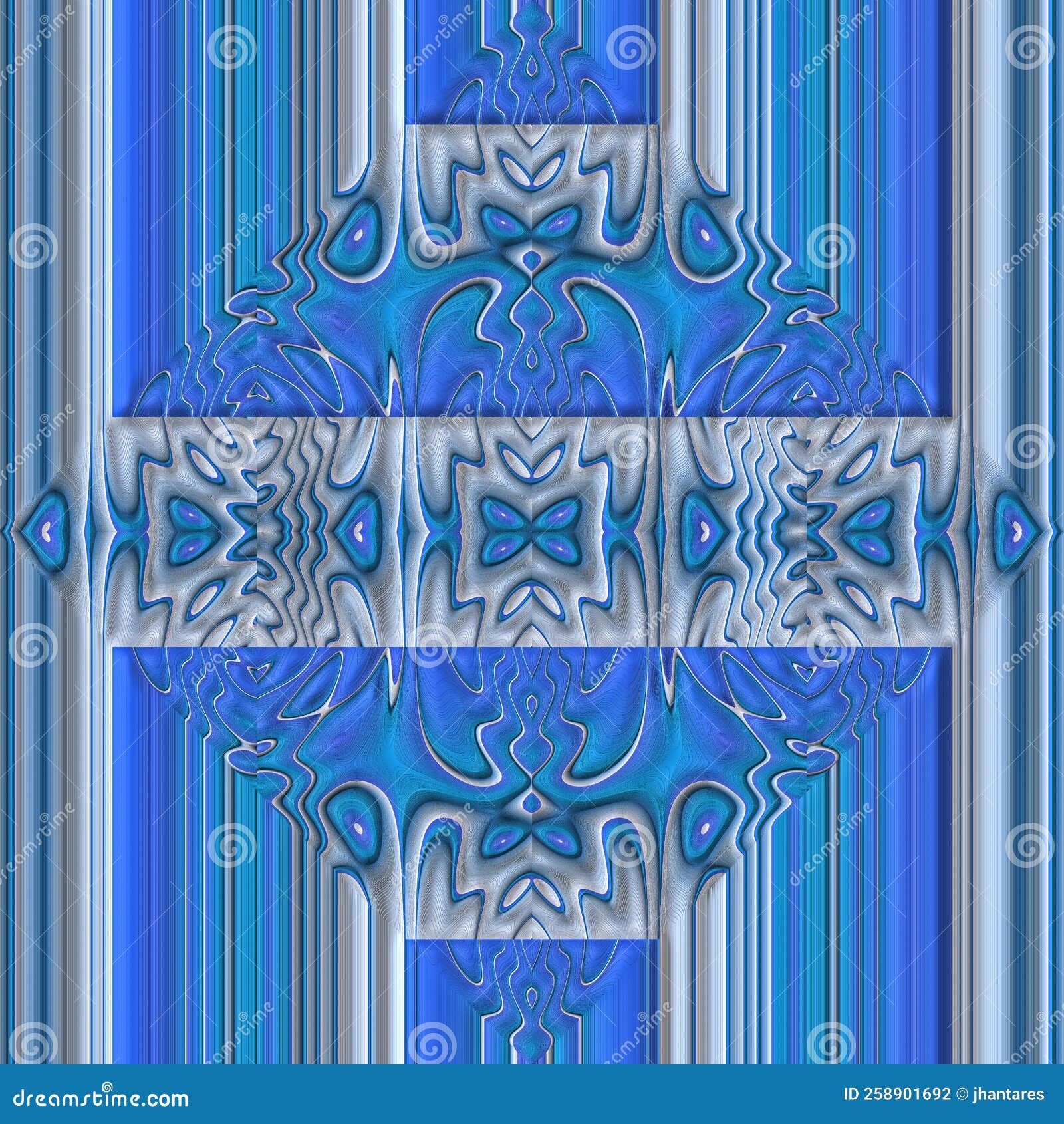 3d Effect Symmetric Geometric Color Gradient Pattern Stock Illustration ...