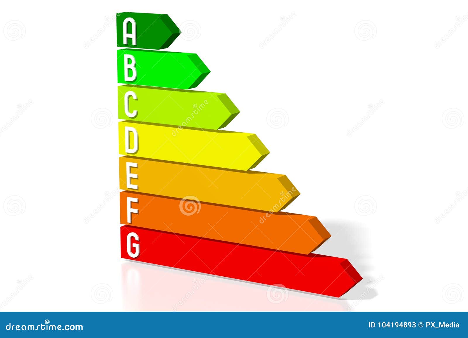 3D Efficiency Chart - Arrows Stock Illustration - Illustration of ...