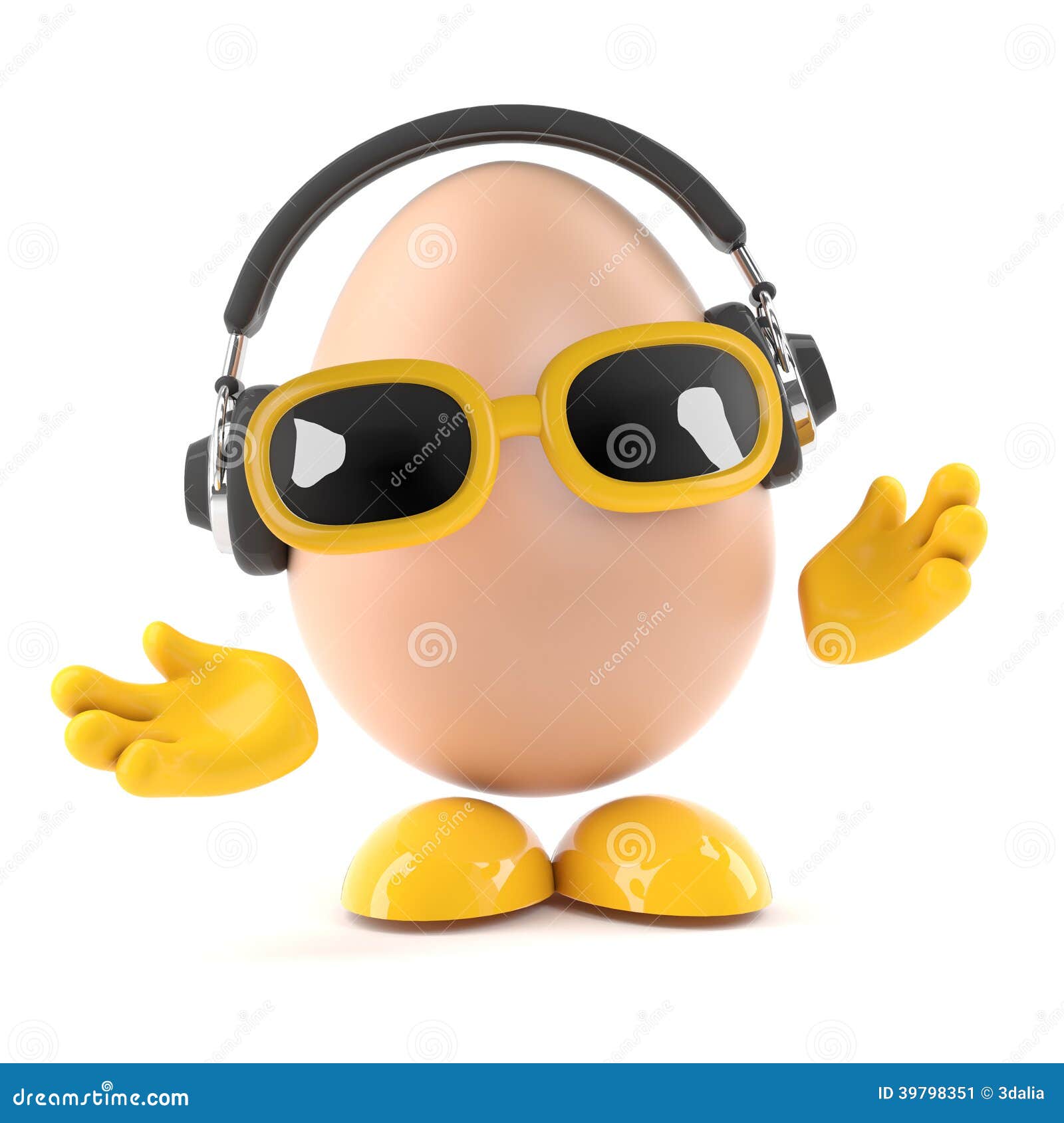 3d Egg music stock illustration. Illustration of tunes - 39798351
