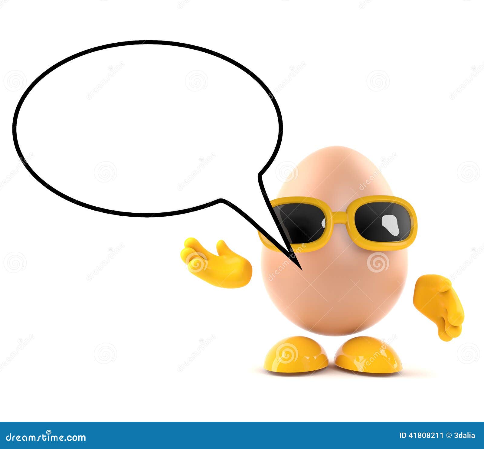 3d Egg talks stock illustration. Illustration of white - 41808211