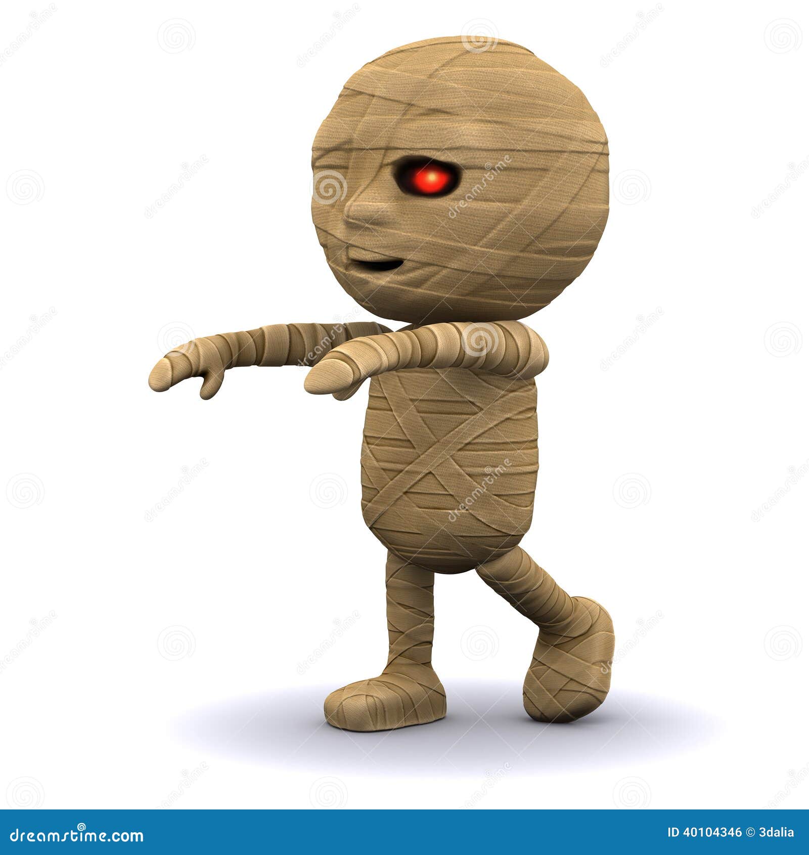3d Egyptian mummy walks stock illustration. Illustration of ancient ...