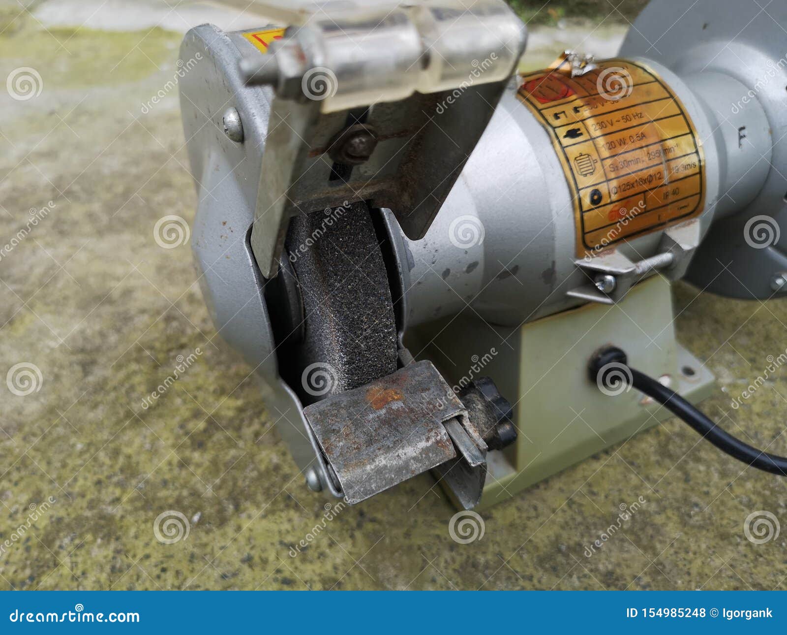 3d Electrical Grinding Machine, Bench Grinder on White Background Stock ...