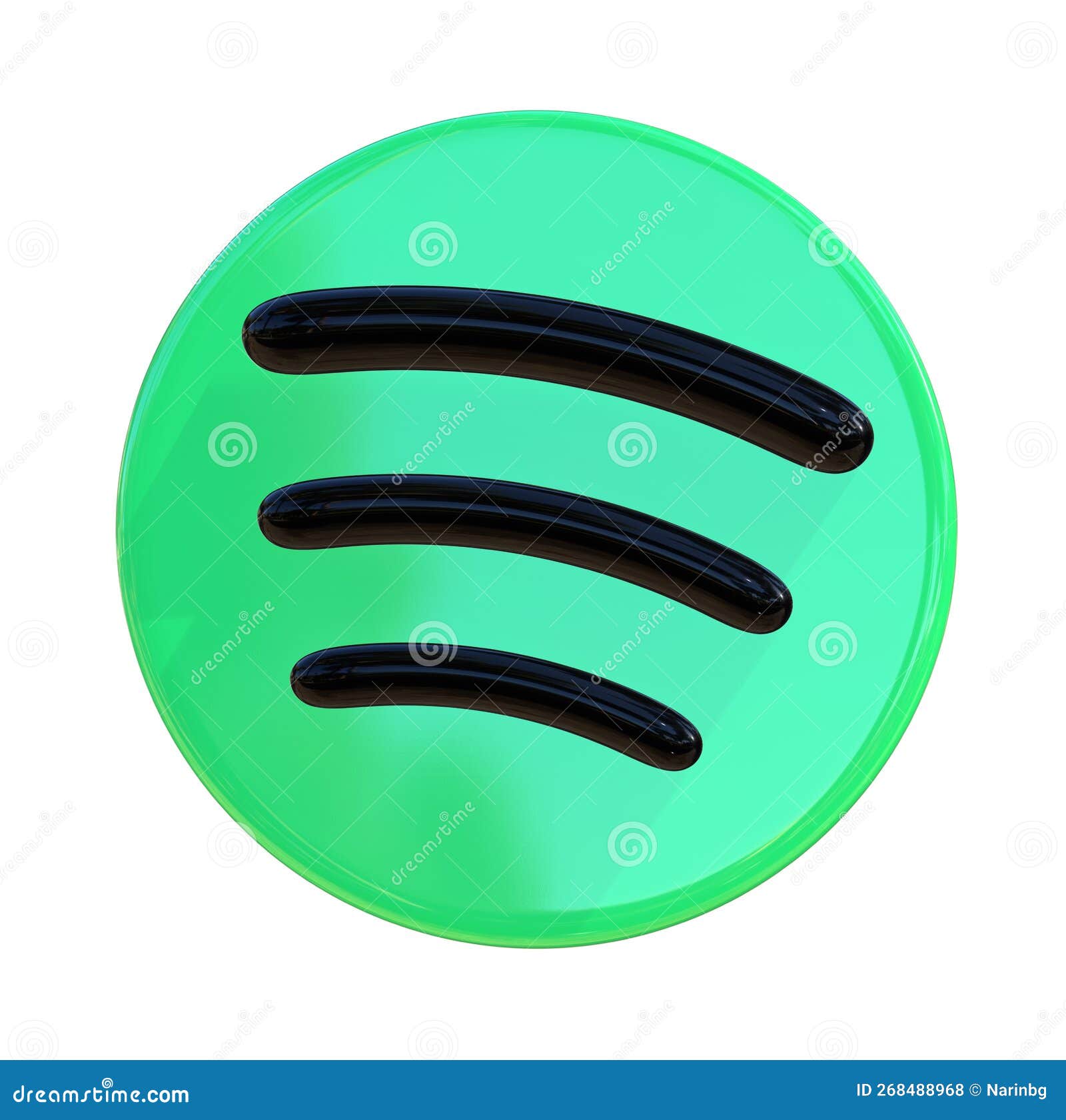 Spotify 3D Social Media Icon Editorial Stock Photo - Illustration of ...