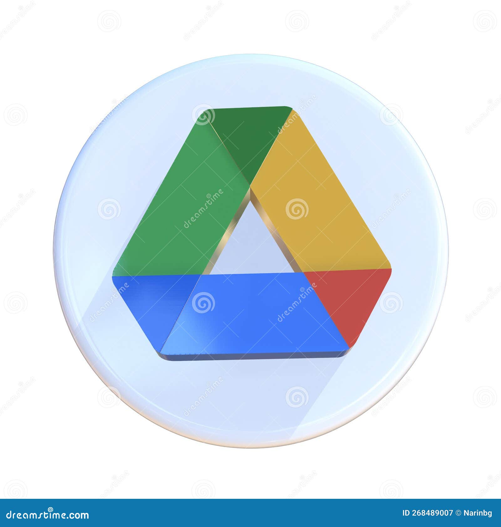 Google Drive 3D Social Media Icon Editorial Photography - Illustration ...