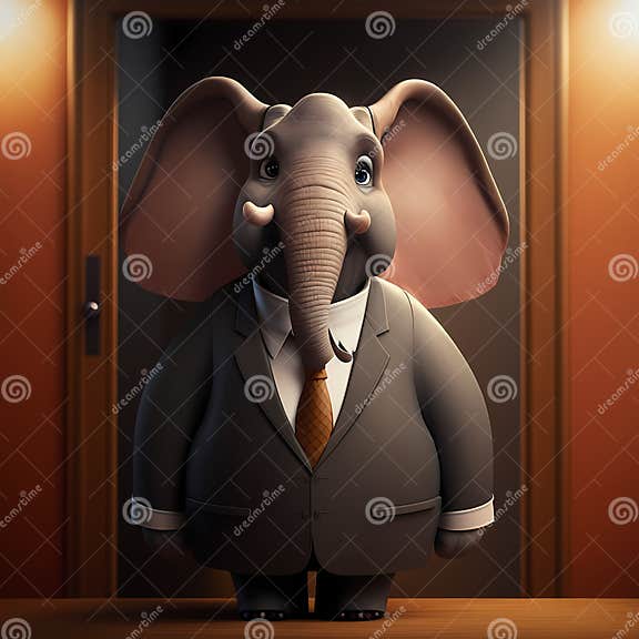 3d Elephant with a Mouse 3d Elephant 3d Elephant and Mouse Stock ...
