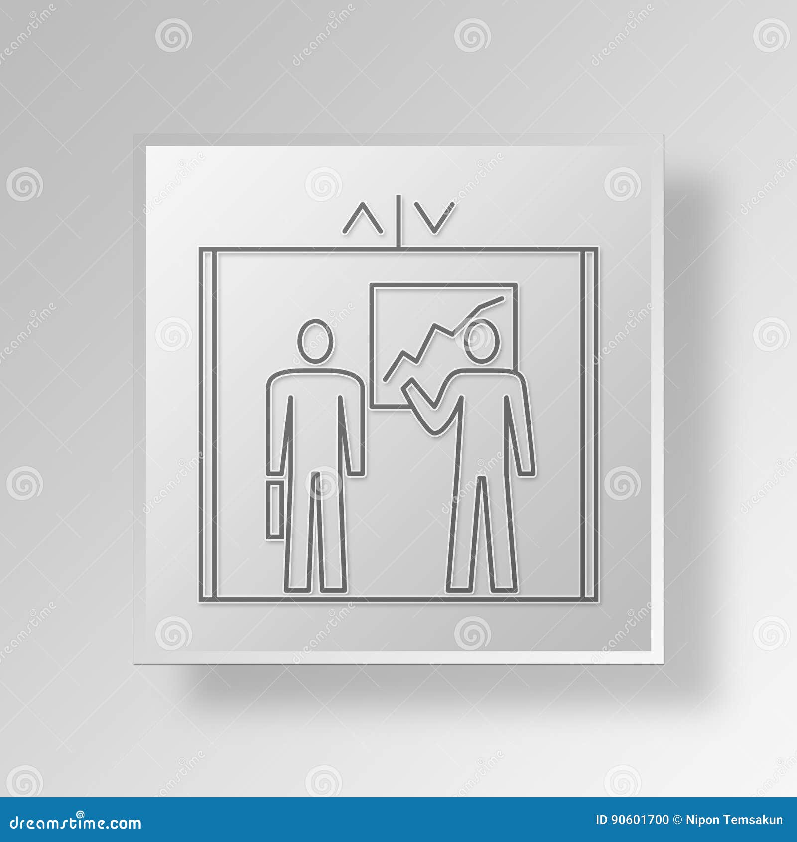 Elevator Pitch Design. Clipart Image. Vector Illustration ...