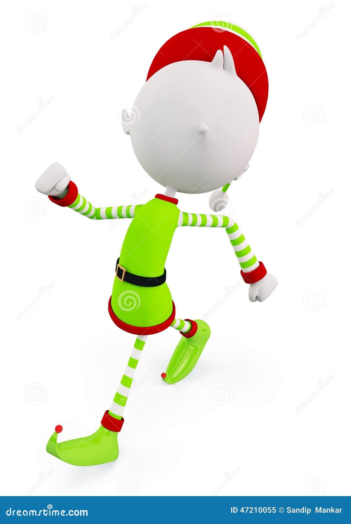 3d Elves is walking stock illustration. Illustration of presentation ...