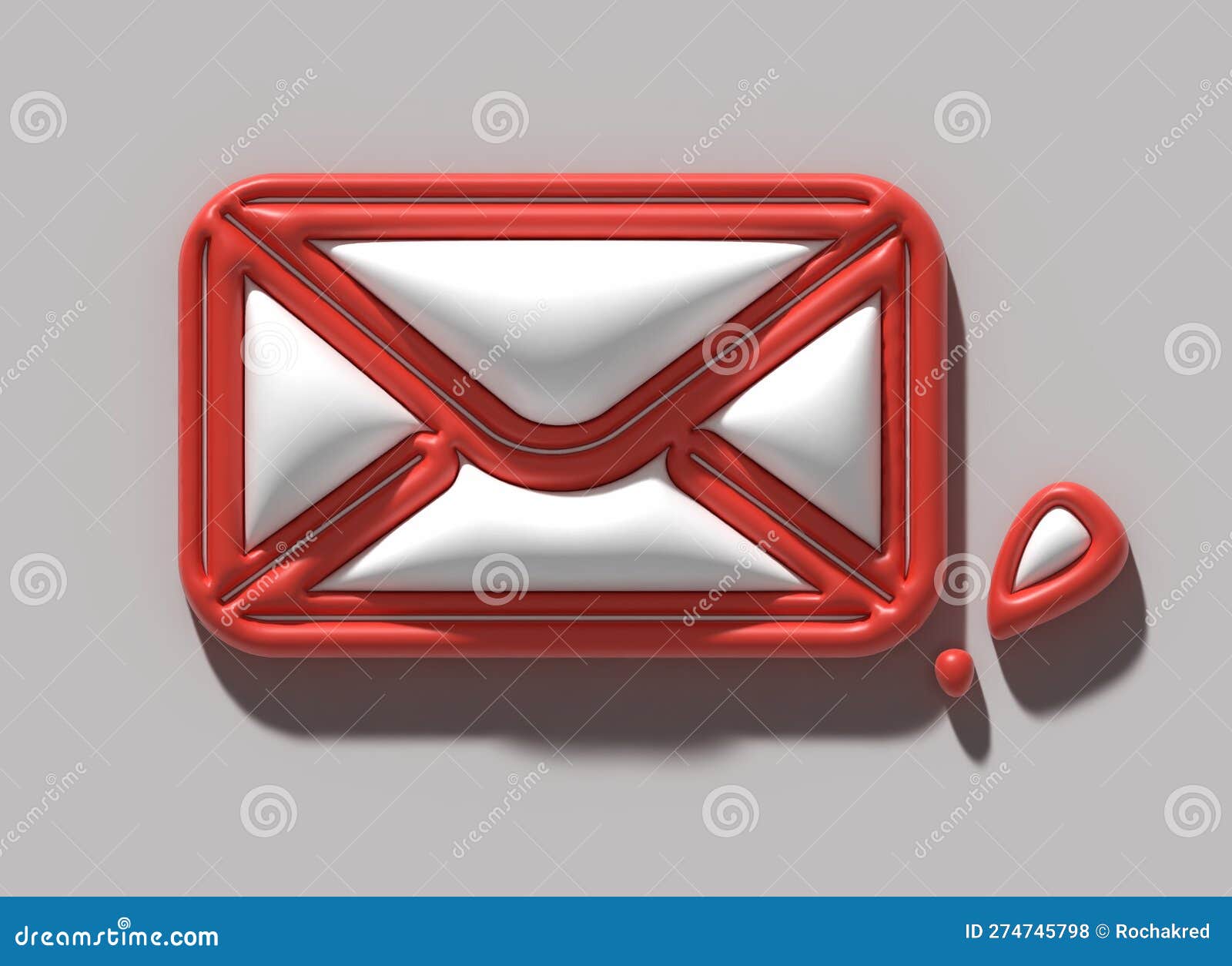 3D Email Icon 3d Illustration Design Stock Illustration - Illustration ...