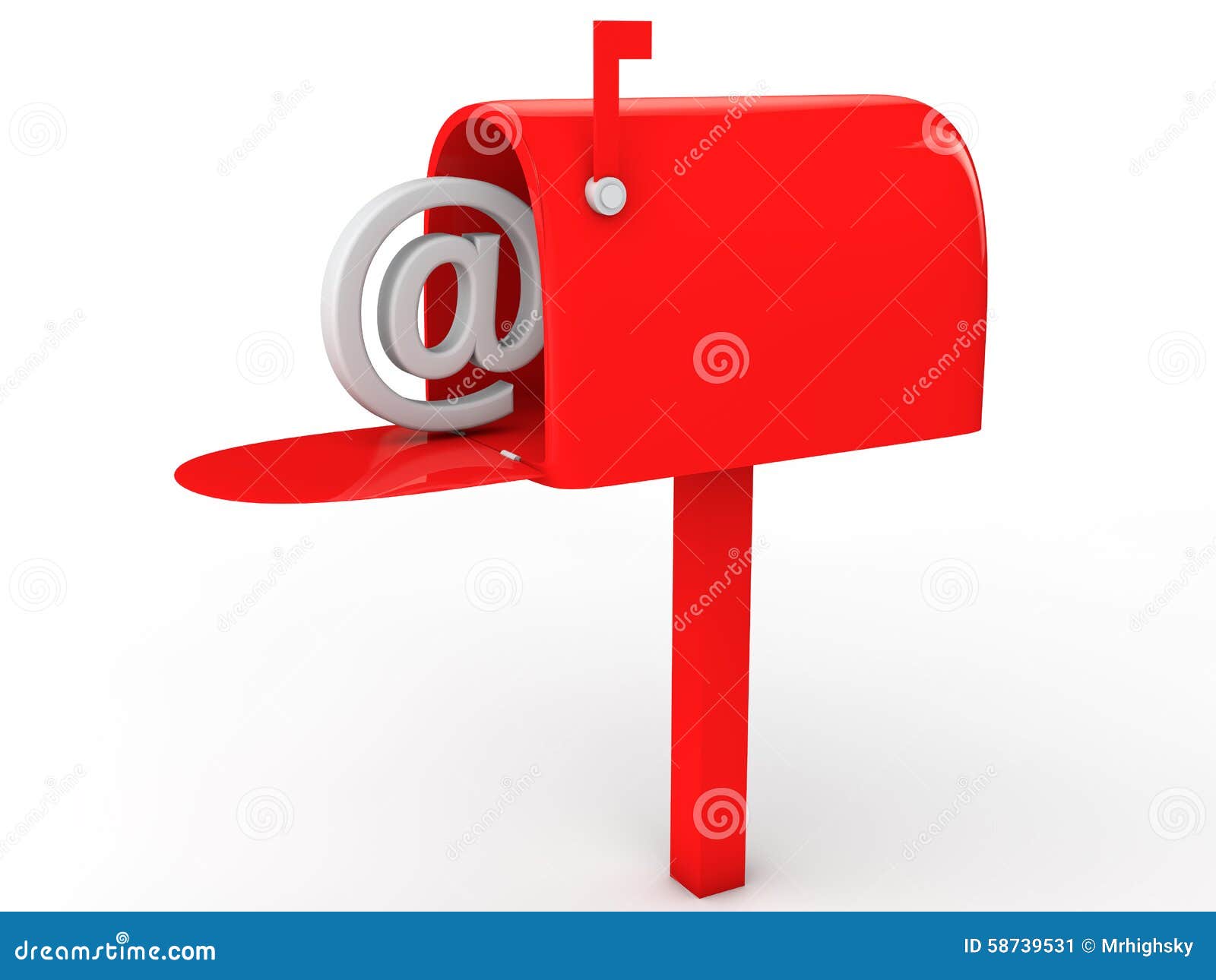 3d email post box stock illustration. Illustration of correspondence ...