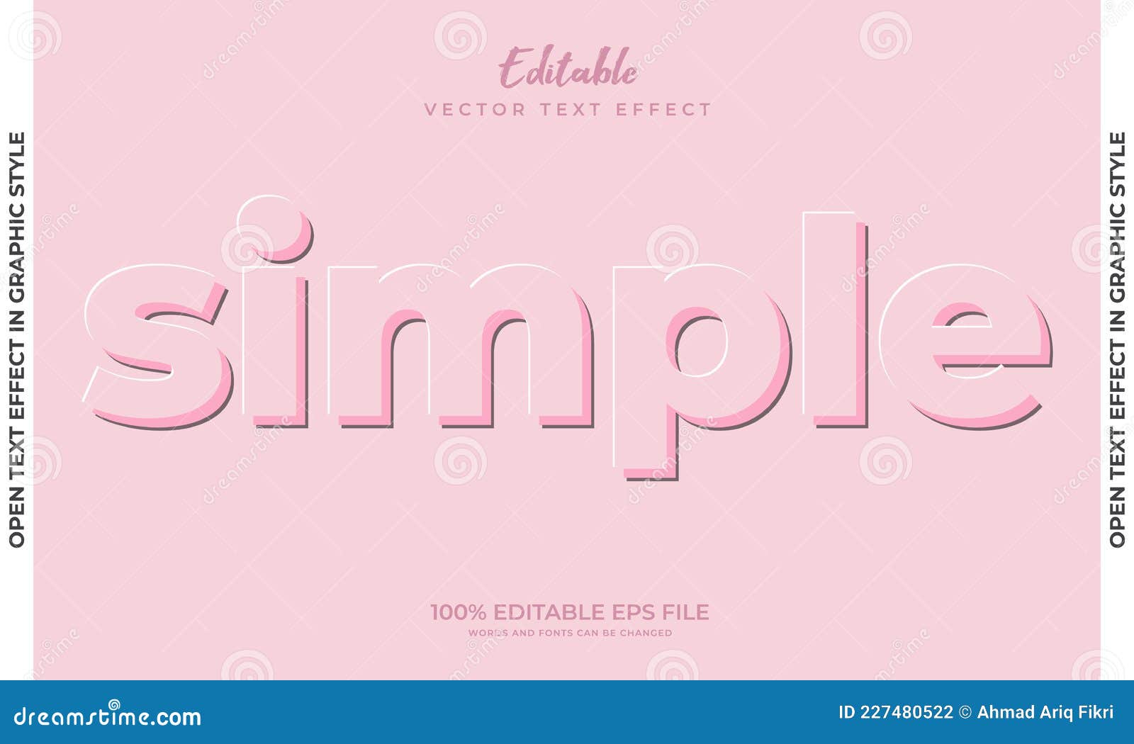 3d Embossed Vector Text Effect, Editable Text Effect Stock Vector ...