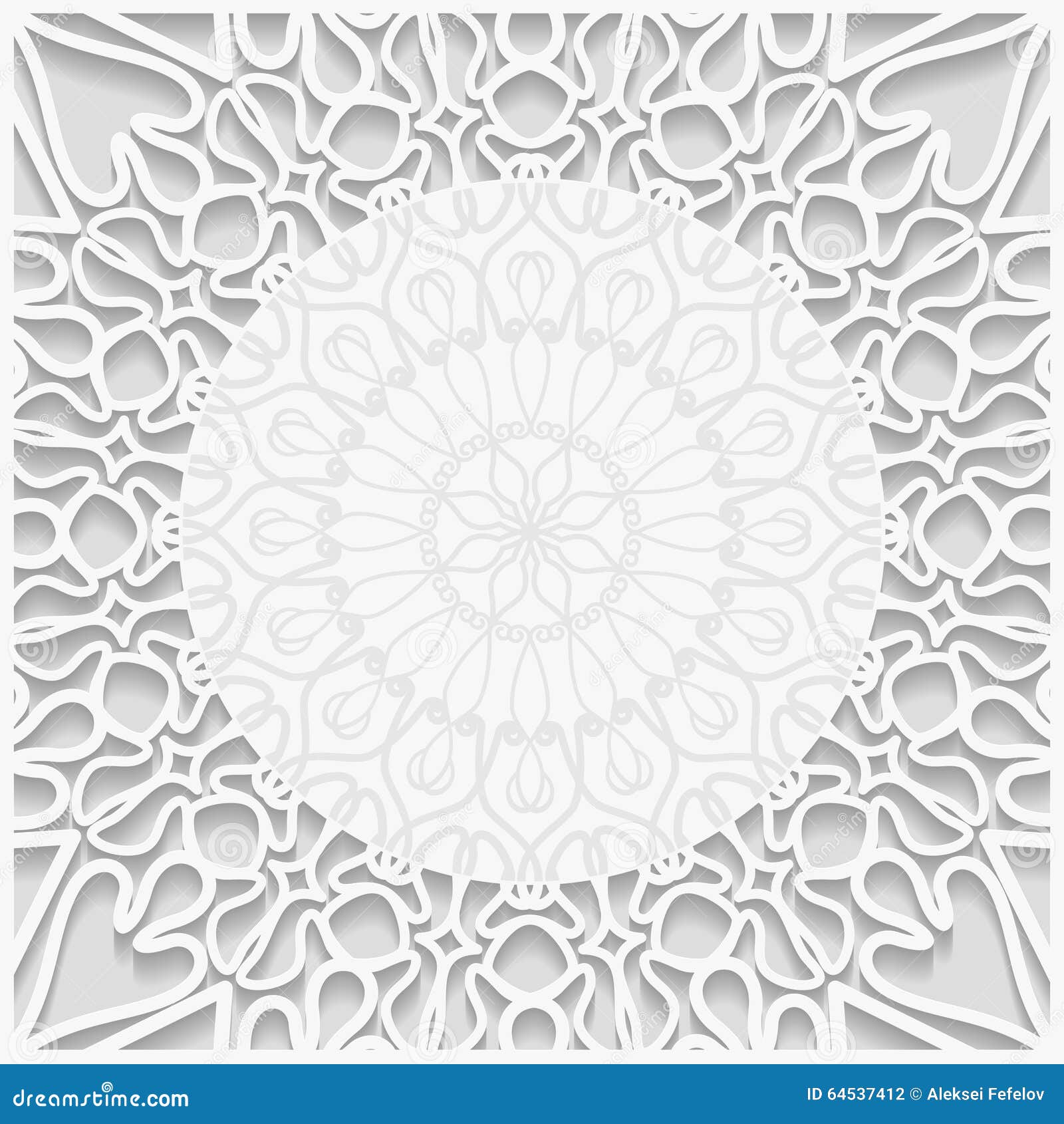 Embossed White Paper With Floral Pattern. Stock Image | CartoonDealer ...