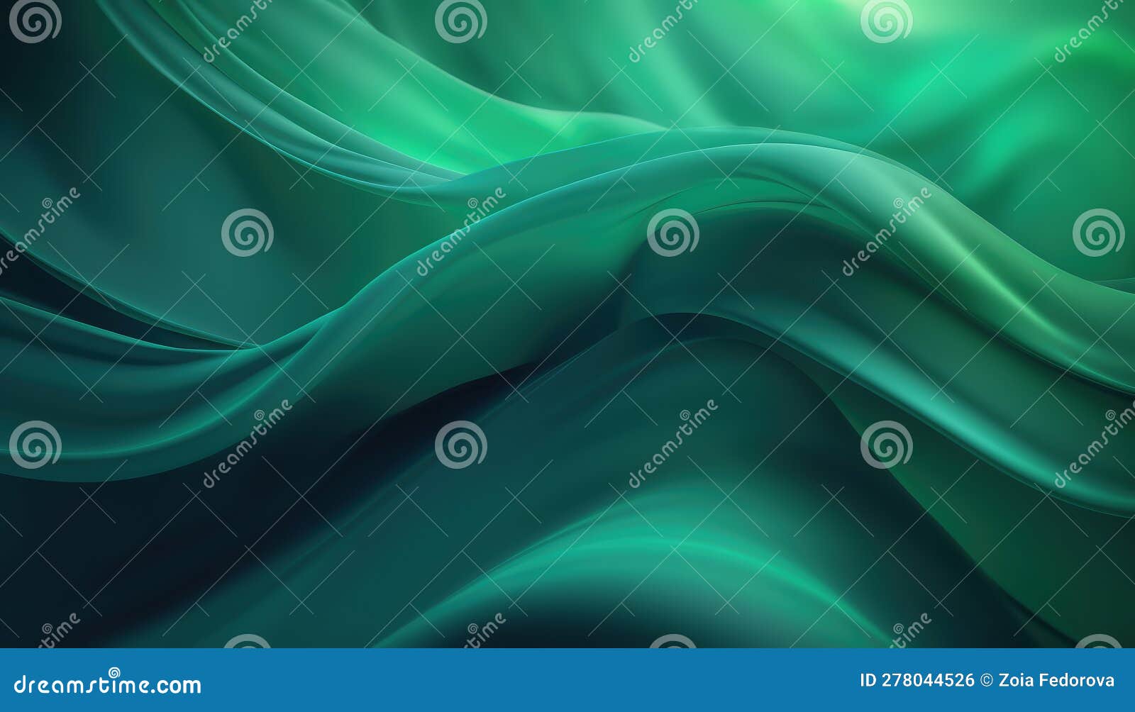 Emerald Color Sky At Sunset, Color Gradient Background. AI-Generated ...