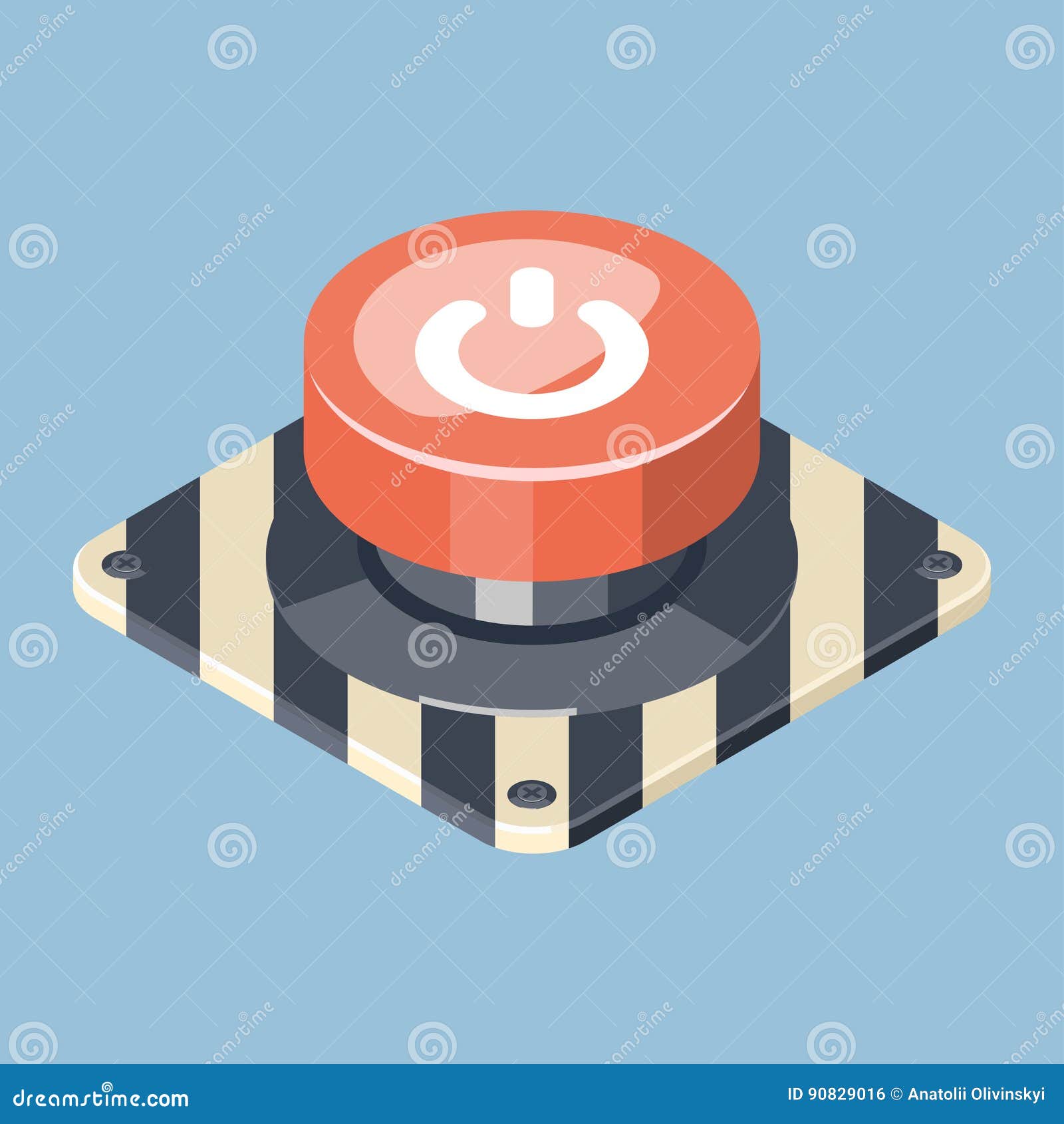 Start Stop Measuring Gauge. Vector Indicator Illustration. Meter With ...