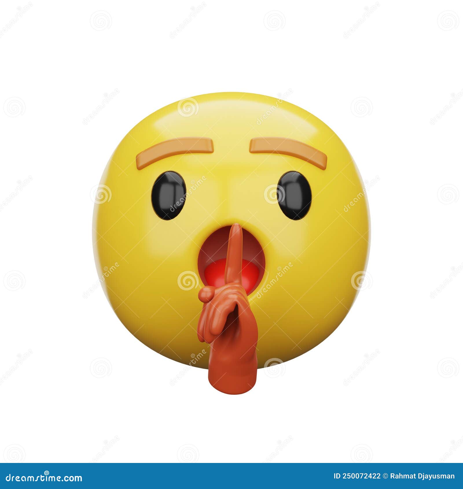 Shushing Emoji Icon. Trendy Shushing Emoji Logo Concept On White ...