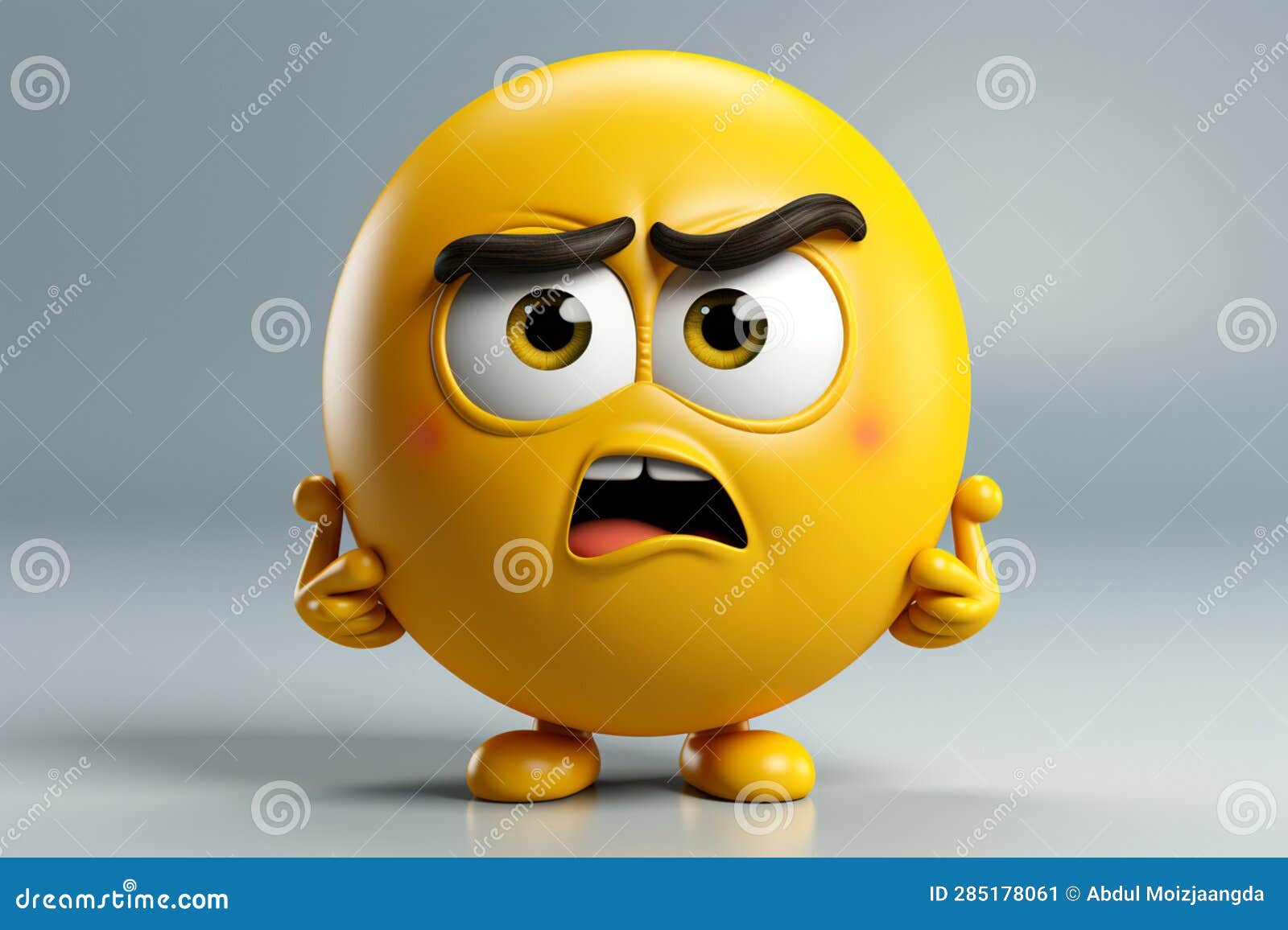 Emoticon Expressing Boredom Or Disapproval Stock Photography ...