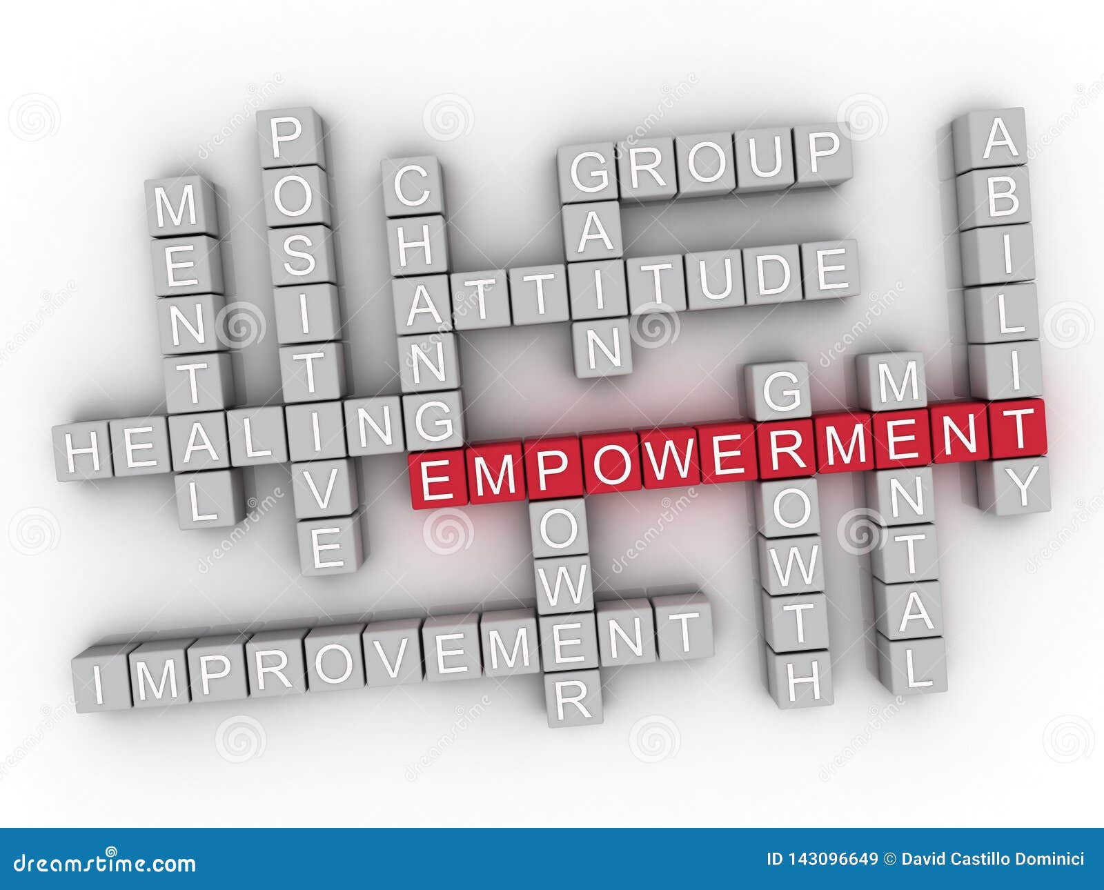 3d Empowerment Word Cloud Concept - Illustration Stock Illustration ...