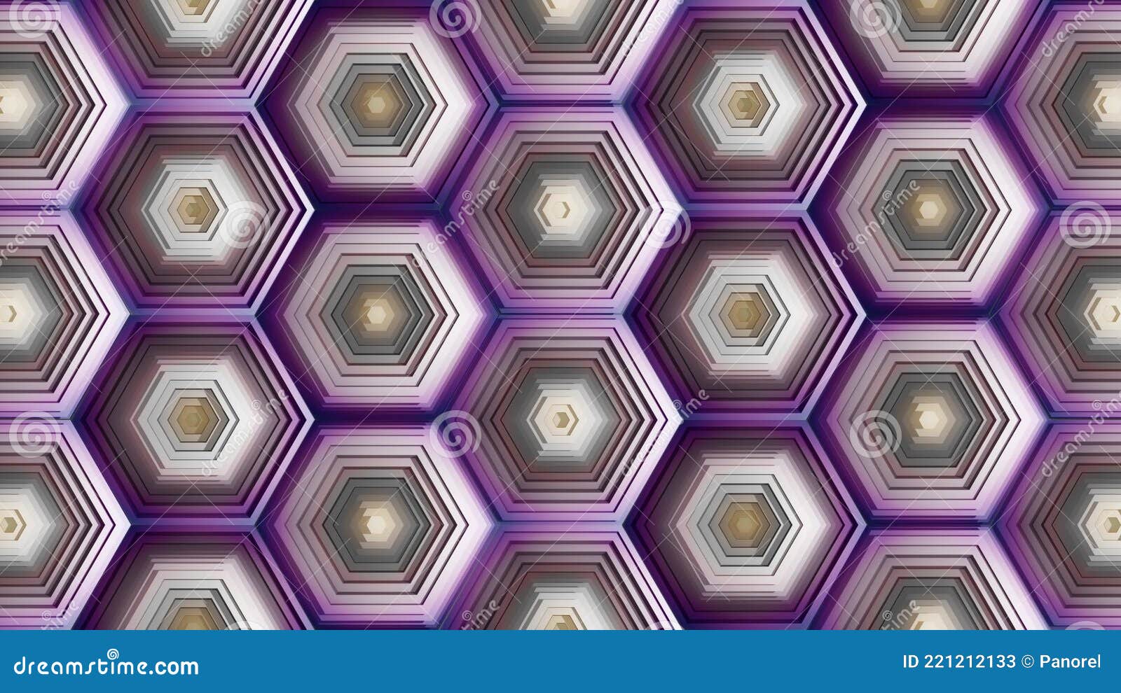 Multiple Three Dimensional Hexagon Shapes Animated Background Stock ...
