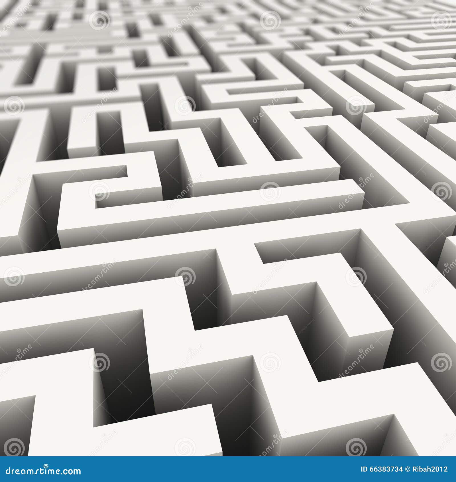 3d endless maze stock illustration. Illustration of help - 66383734
