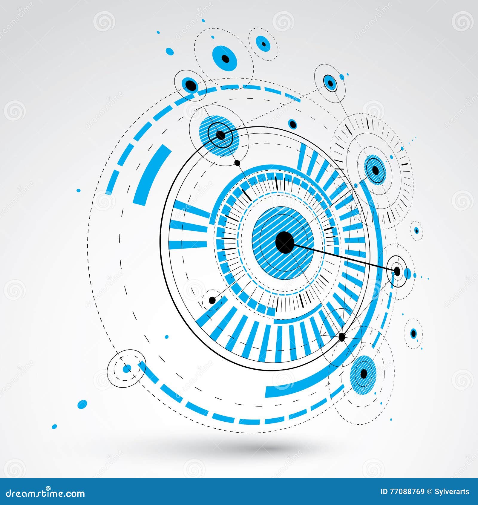 3d Engineering Technology Vector Backdrop. Futuristic Technical Stock ...