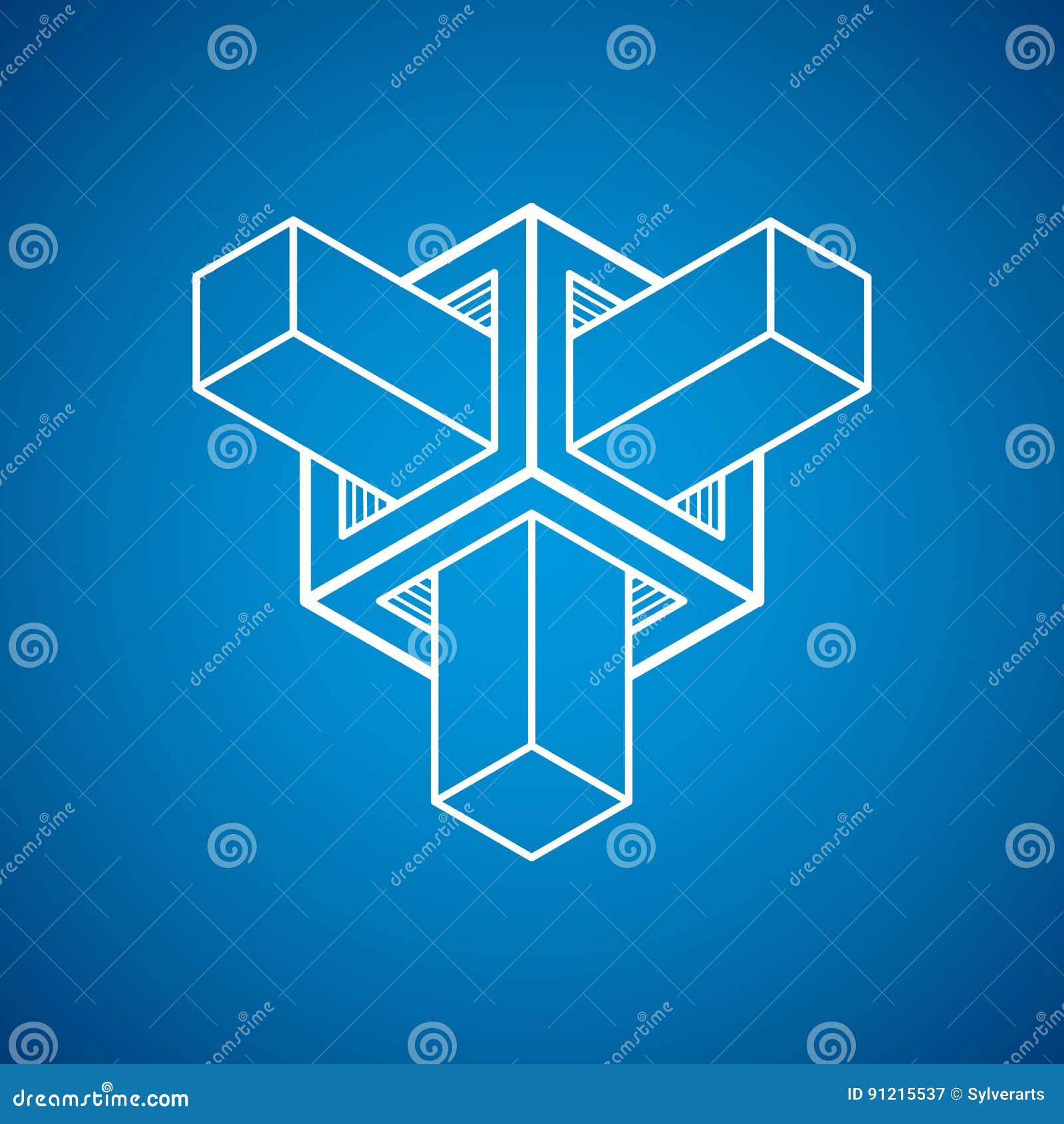 3D Engineering Vector, Abstract Shape Made Using Cubes and Geometric ...