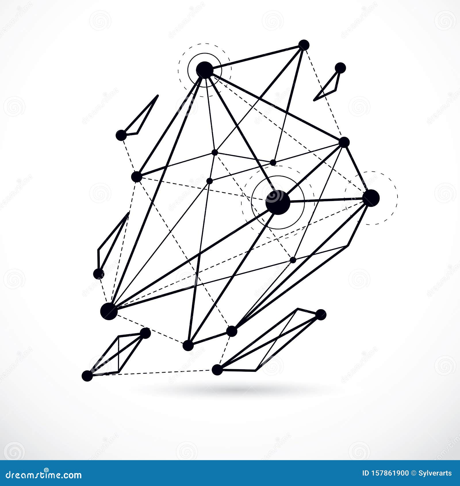 3D Engineering Vector Backdrop, Abstract Shape. Construction Industry ...