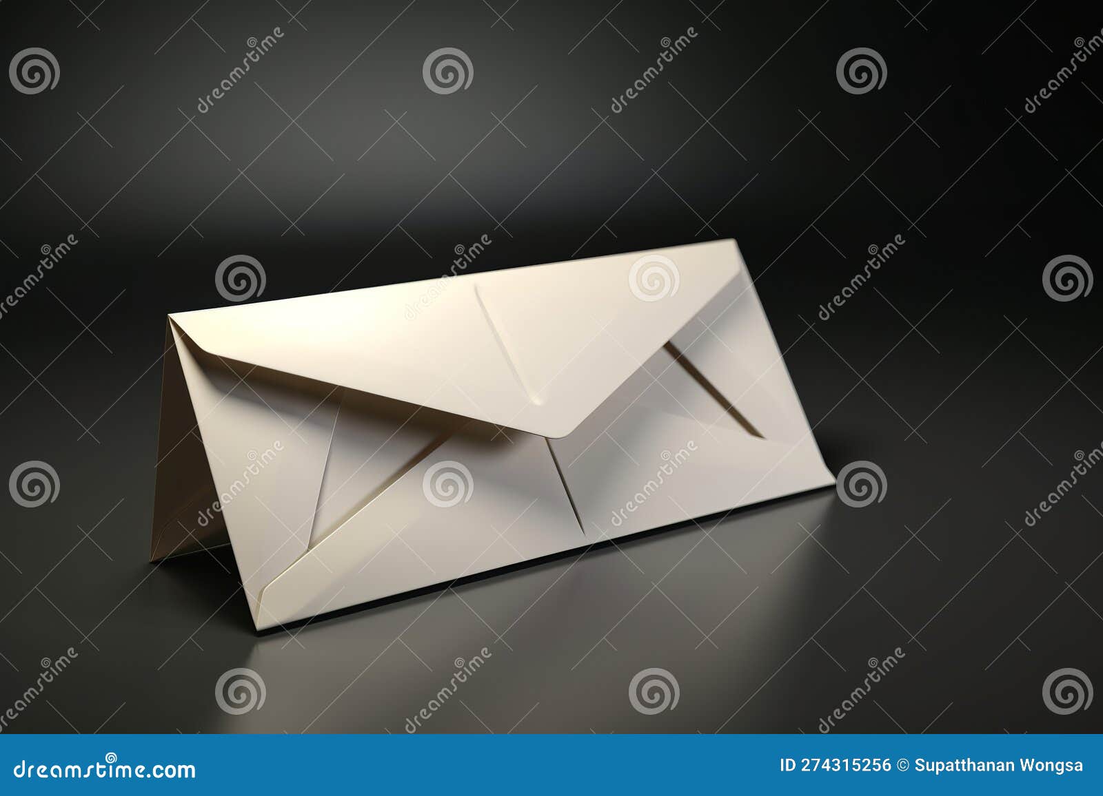 3d Envelope with Email Sign on Background Stock Illustration ...
