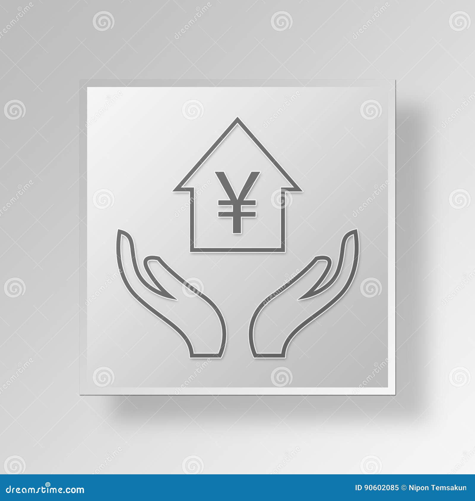 3D Equity Icon Business Concept Stock Illustration - Illustration of ...