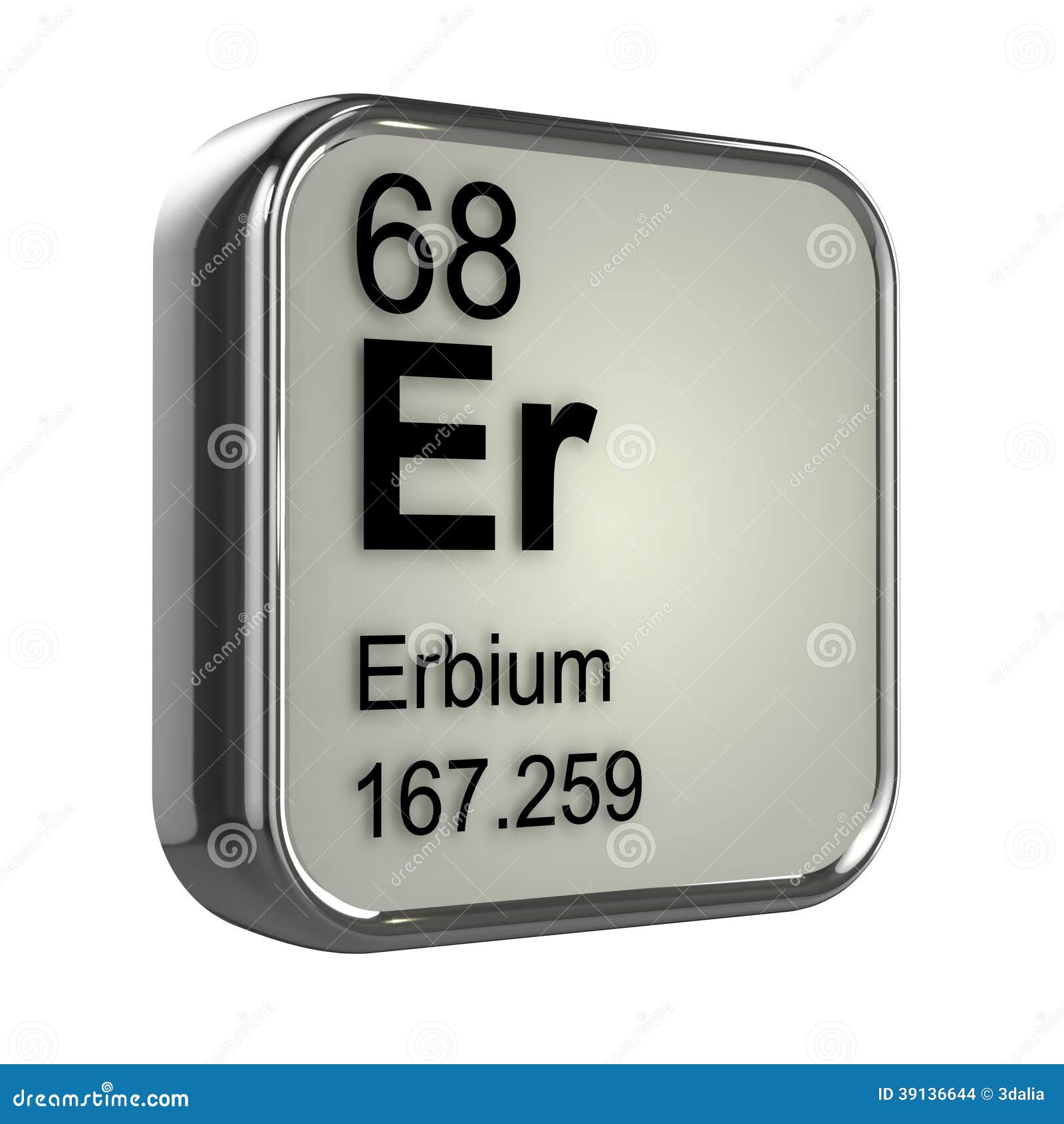 Erbium Element Periodic Table Royalty-Free Stock Photography ...