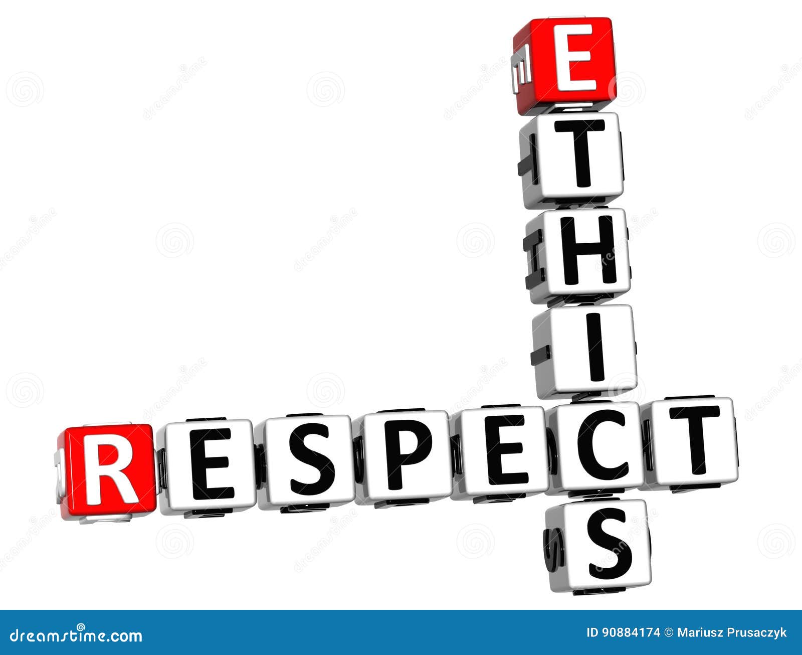 Ethics, Respect, Code, Honesty, Integrity - Outline Signpost With Five ...