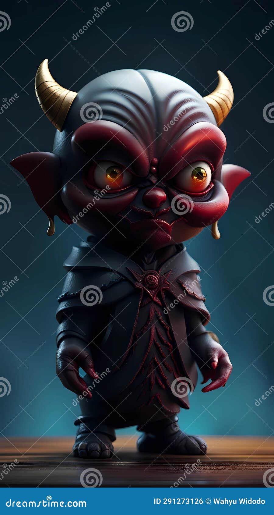 3D Evil Devil Cartoon Character Design Illustration Ai Generated Stock Illustration ...