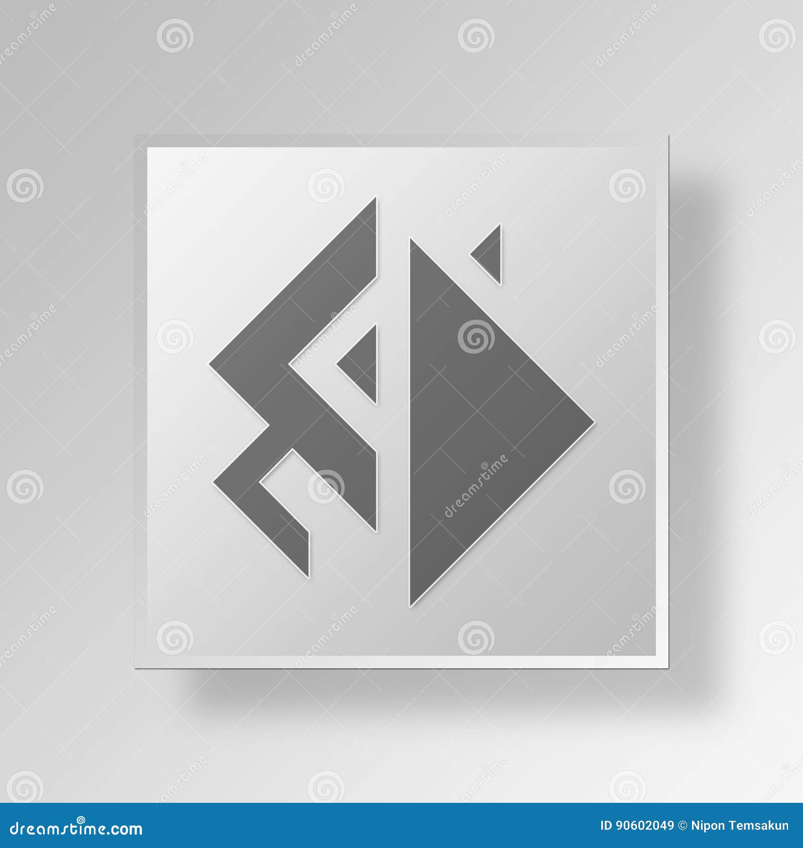 3D Exchange Icon Business Concept Stock Illustration - Illustration of ...