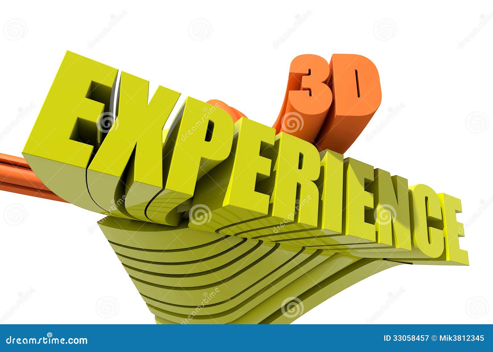 3d experience stock illustration. Illustration of white - 33058457