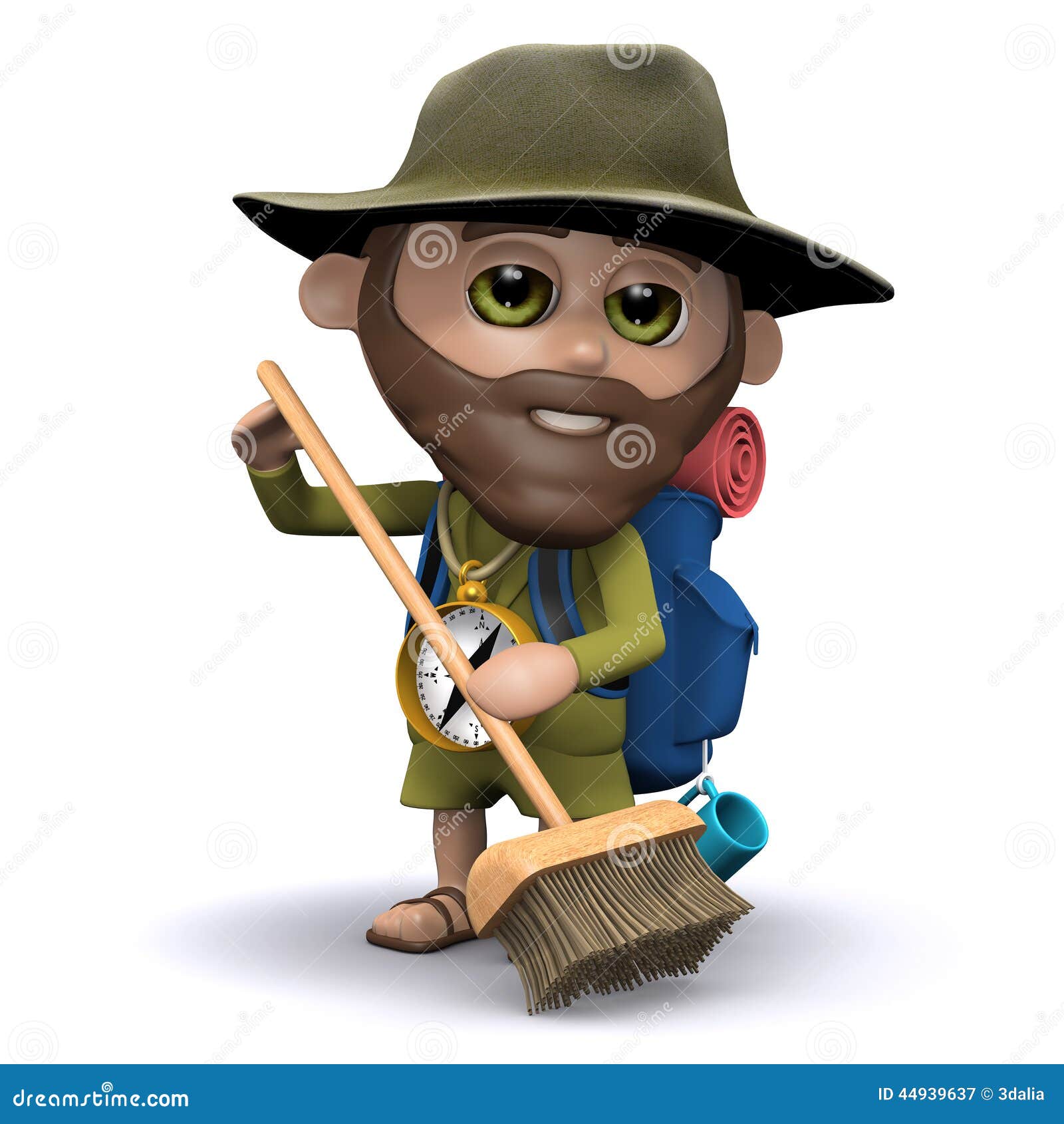 Sweeping Of Mess , Vector Cartoon Stick Figure Illustration ...