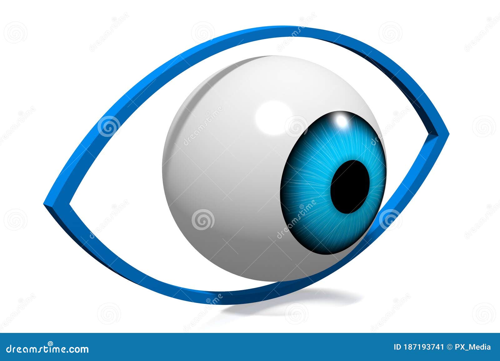 3D Eye Illustration - Great for Topics Like Sight, Vision, Optometrist ...