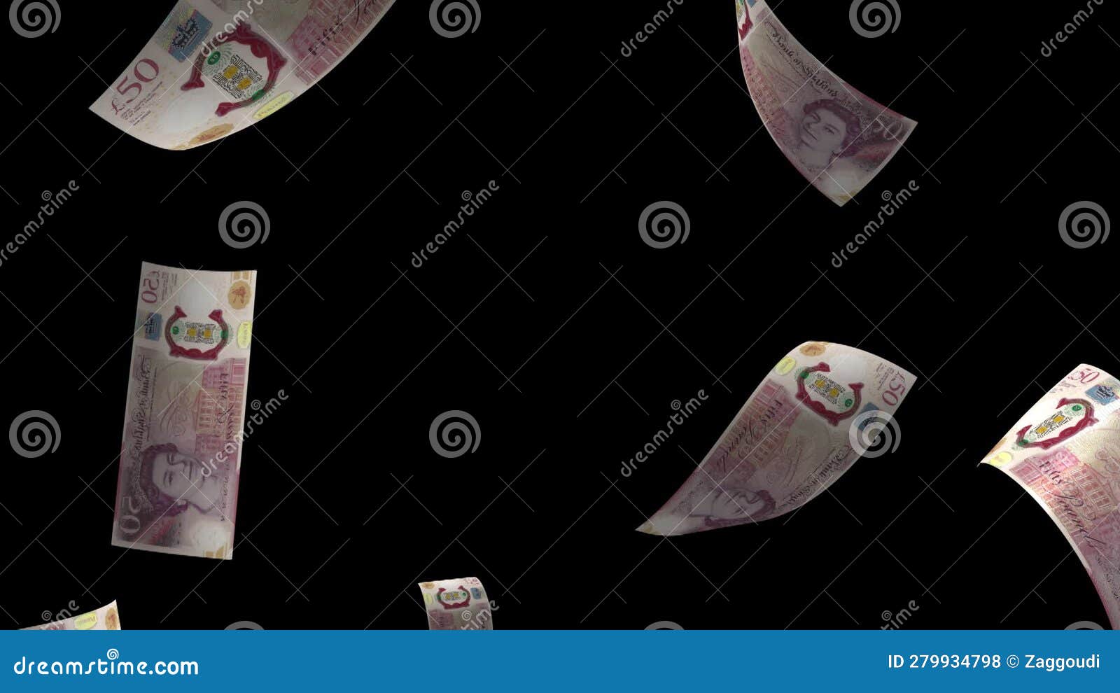 Falling England Money Banknote Animation Background Stock Footage ...