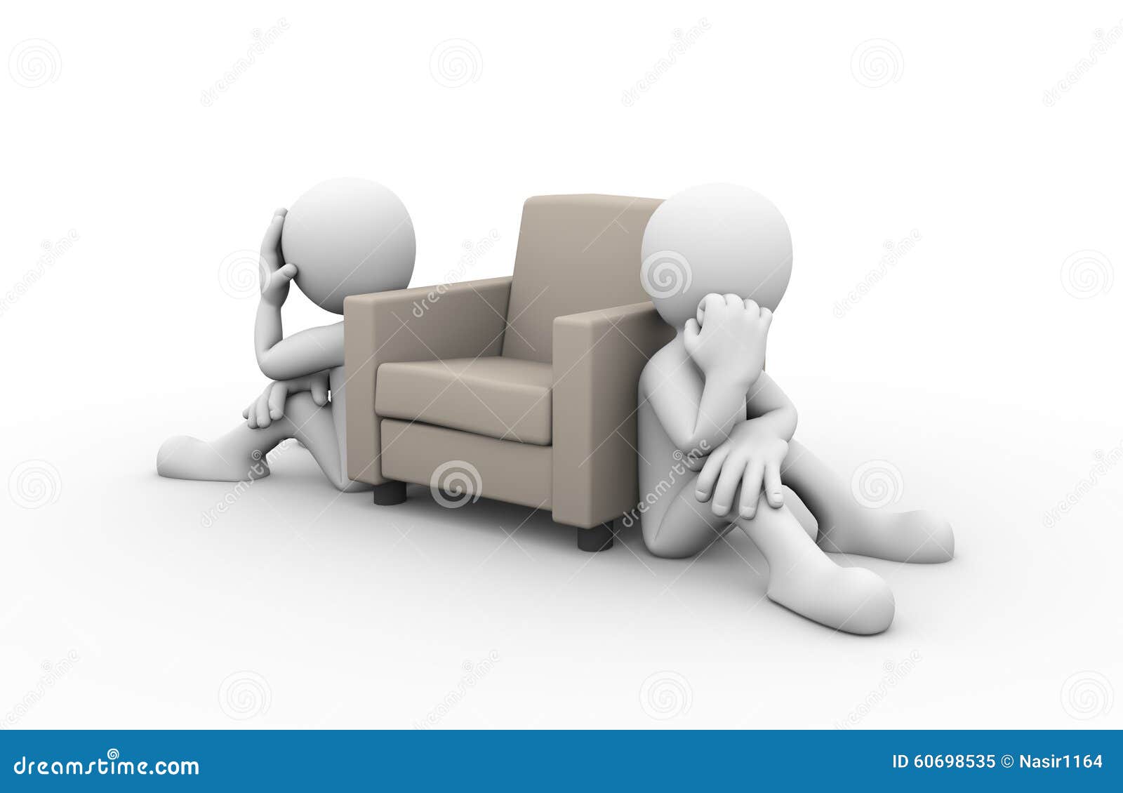 3d family dispute problems stock illustration. Illustration of conflict ...