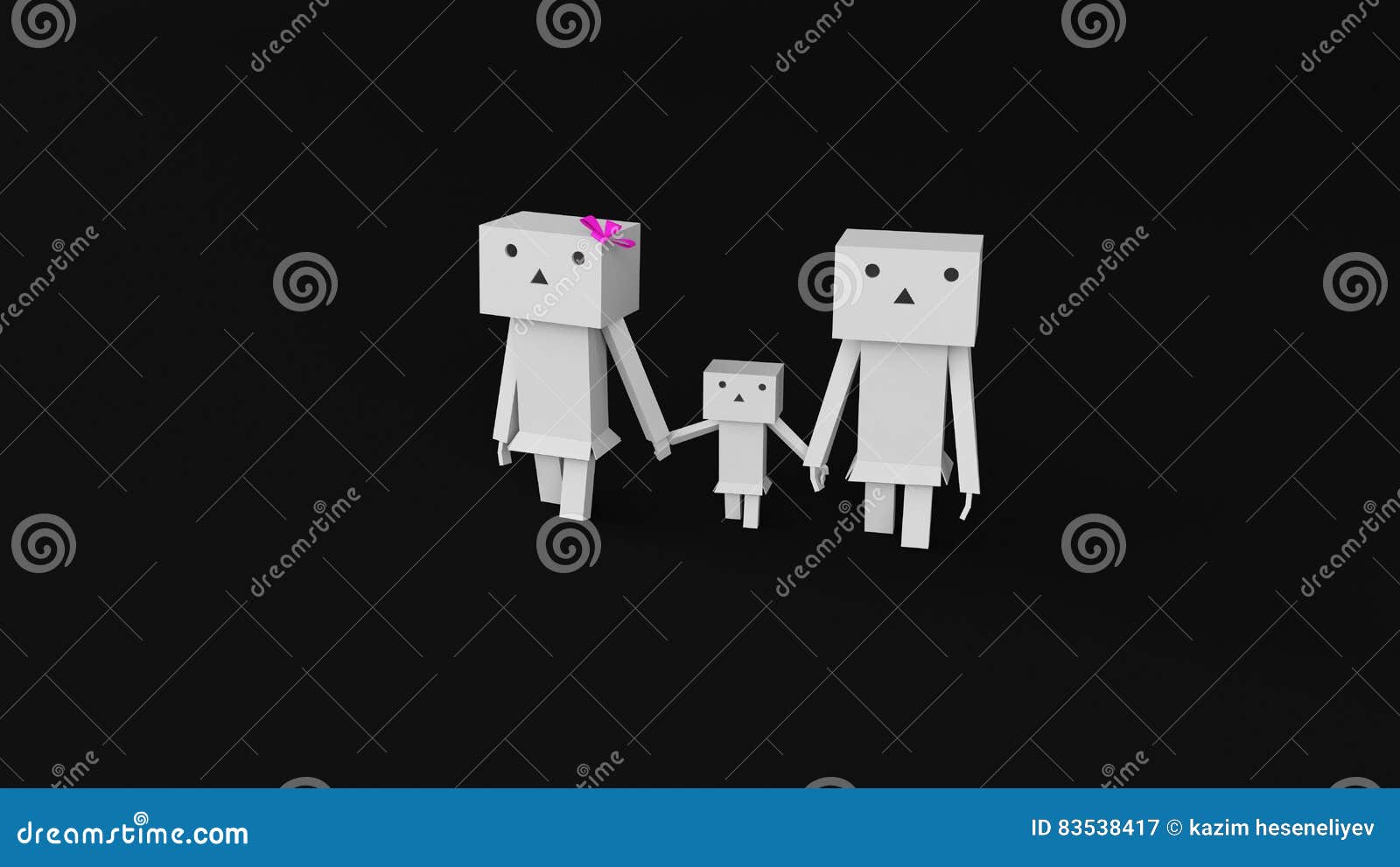 3d family photo stock illustration. Illustration of life - 83538417