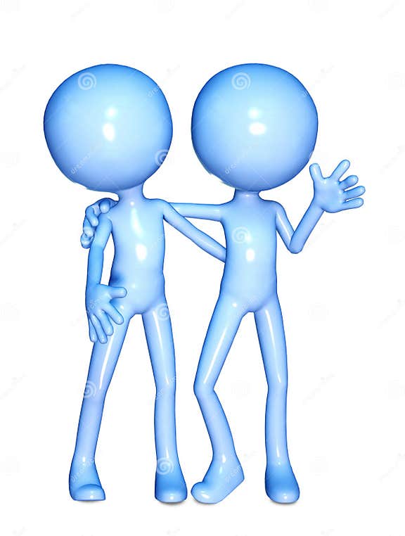 3d figura amigos stock de ilustración. Ilustración de humano - 59091566