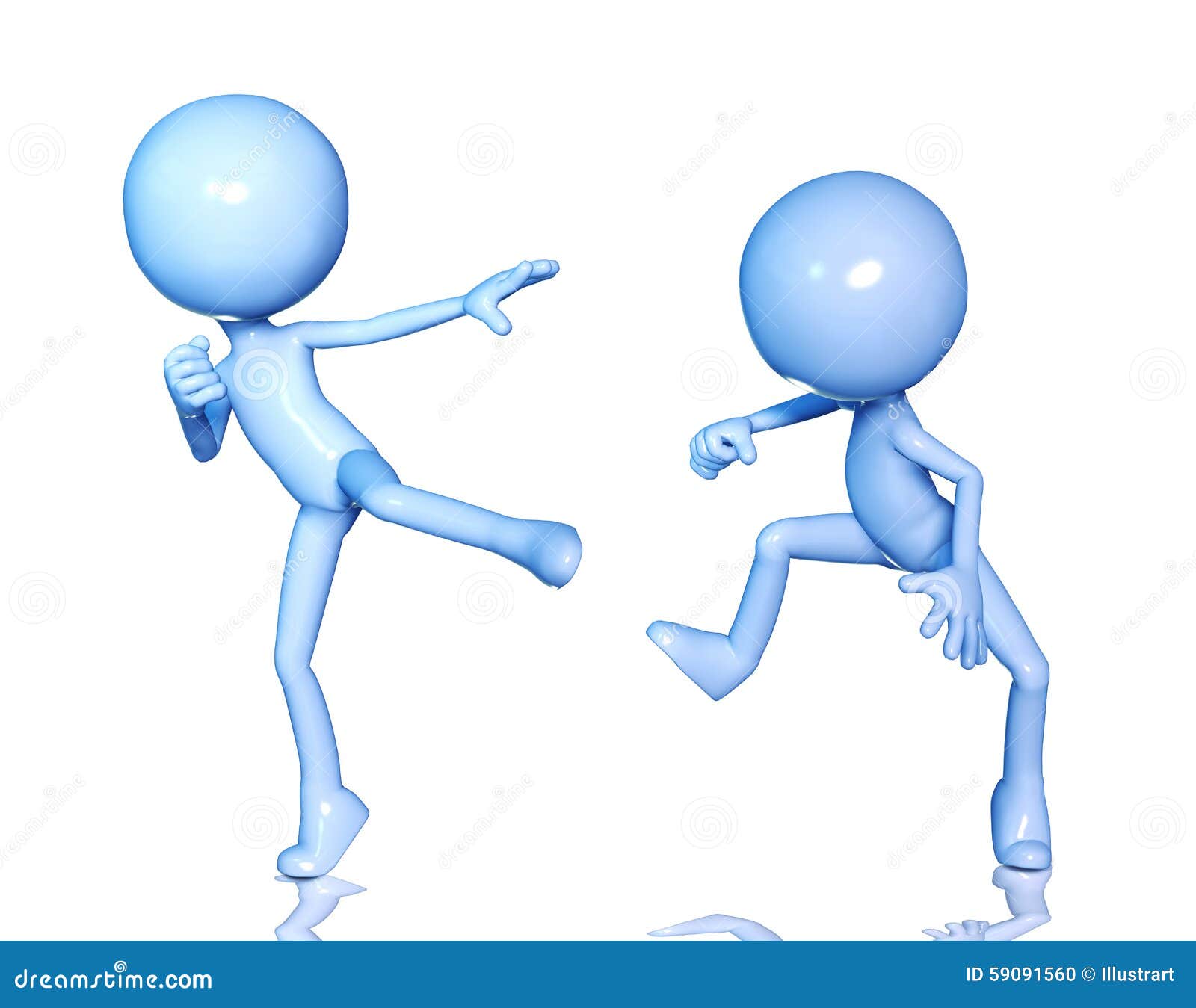 3d figure fighting stock illustration. Illustration of exercise - 59091560